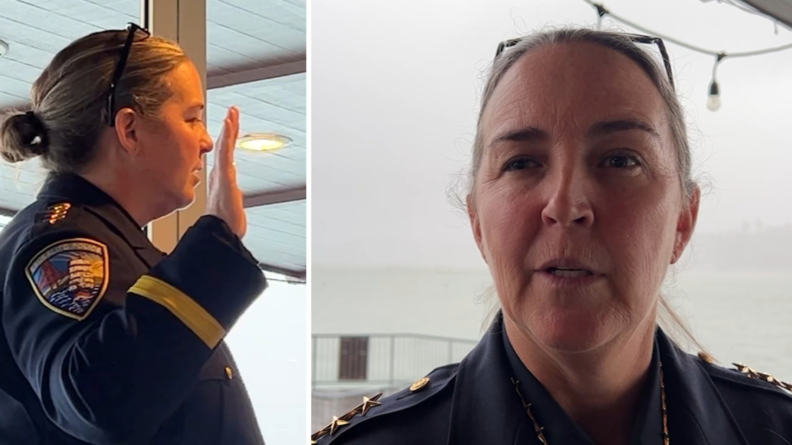 Officer Stacie Gregory sworn-in as Sausalito's 1st LGBTQ+ police chief ...