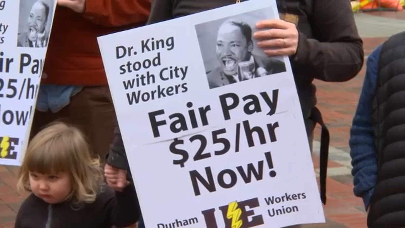 Sanitation strike | Durham city workers rally for fair wages on Martin Luther King Jr. Day ...
