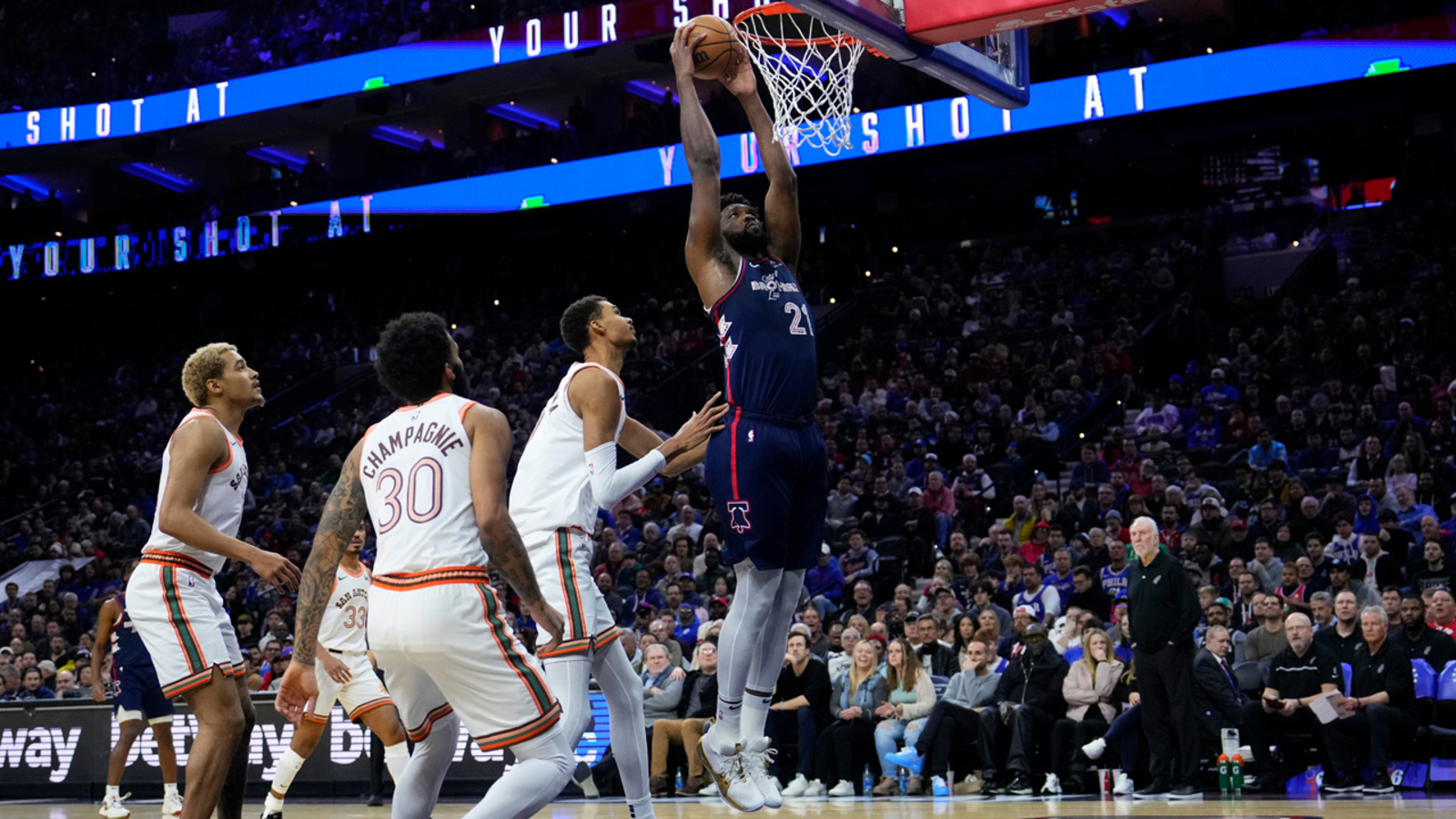 Joel Embiid sets franchise record with 70 points in 76ers' win over Wembanyama, San Antonio ...