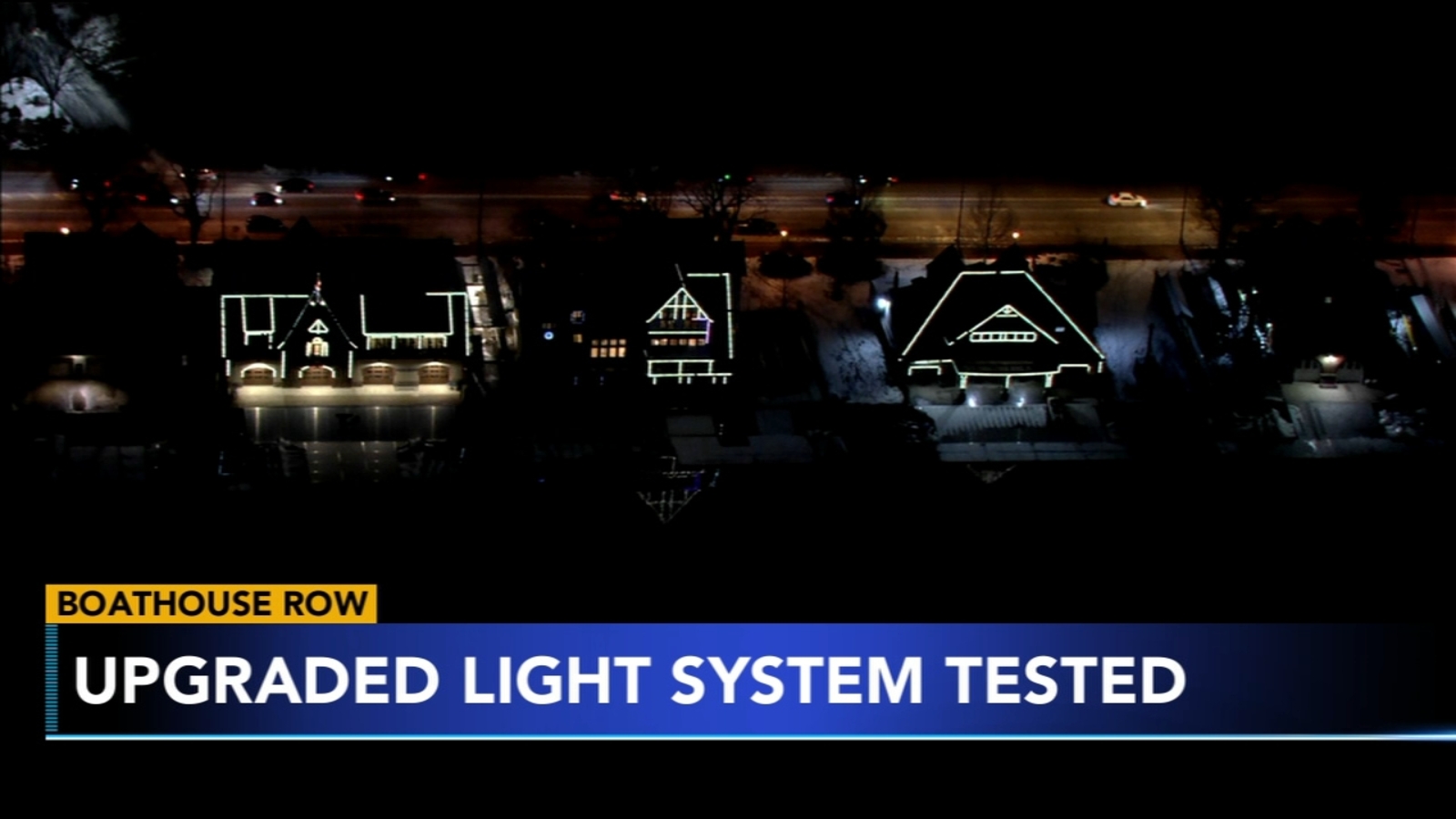 Boathouse Row in Fairmount Park, Philadelphia light up temporarily to ...