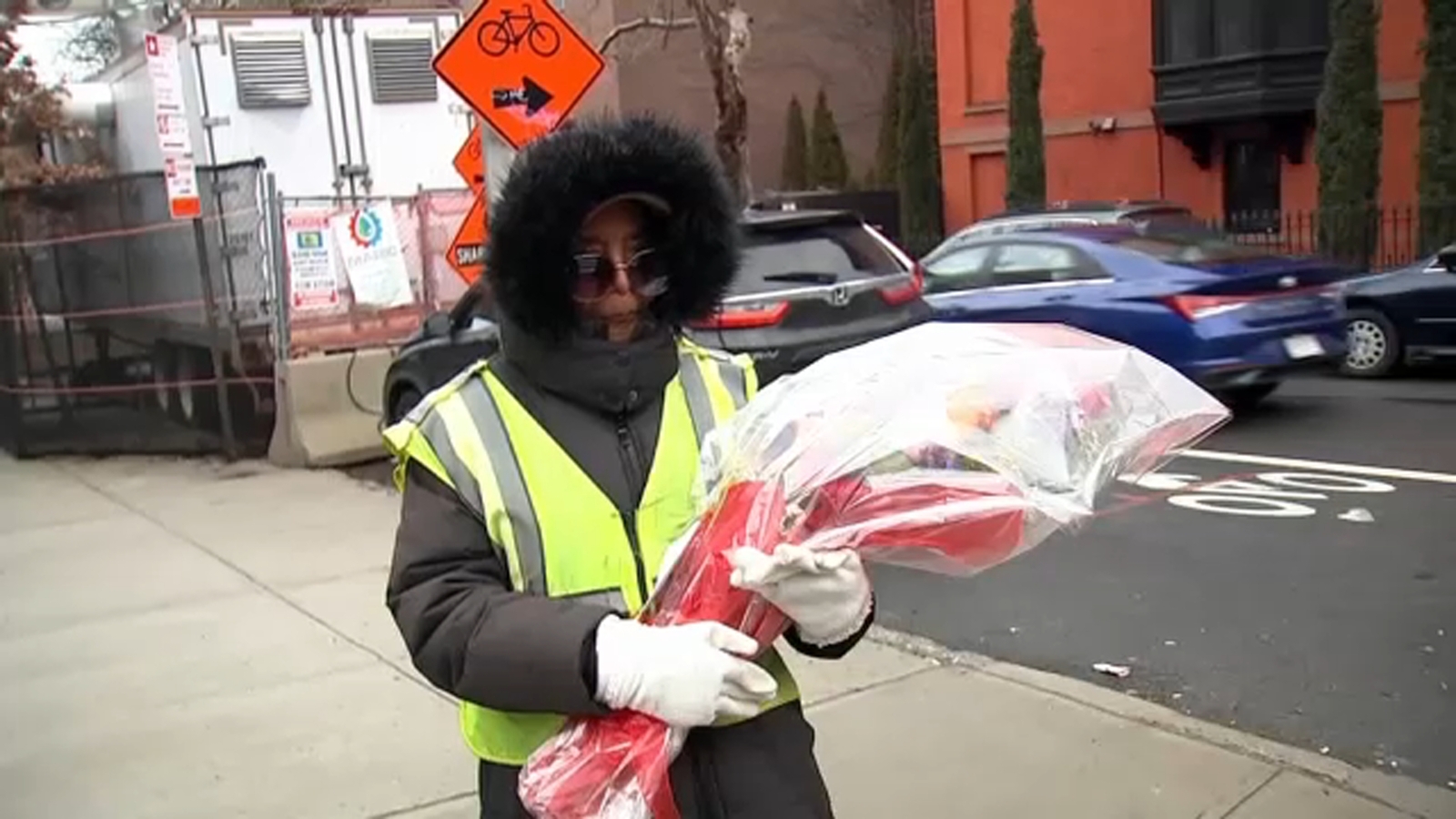 Crossing guard at Park Slope, Brooklyn P.S. 282 school for over 45 ...