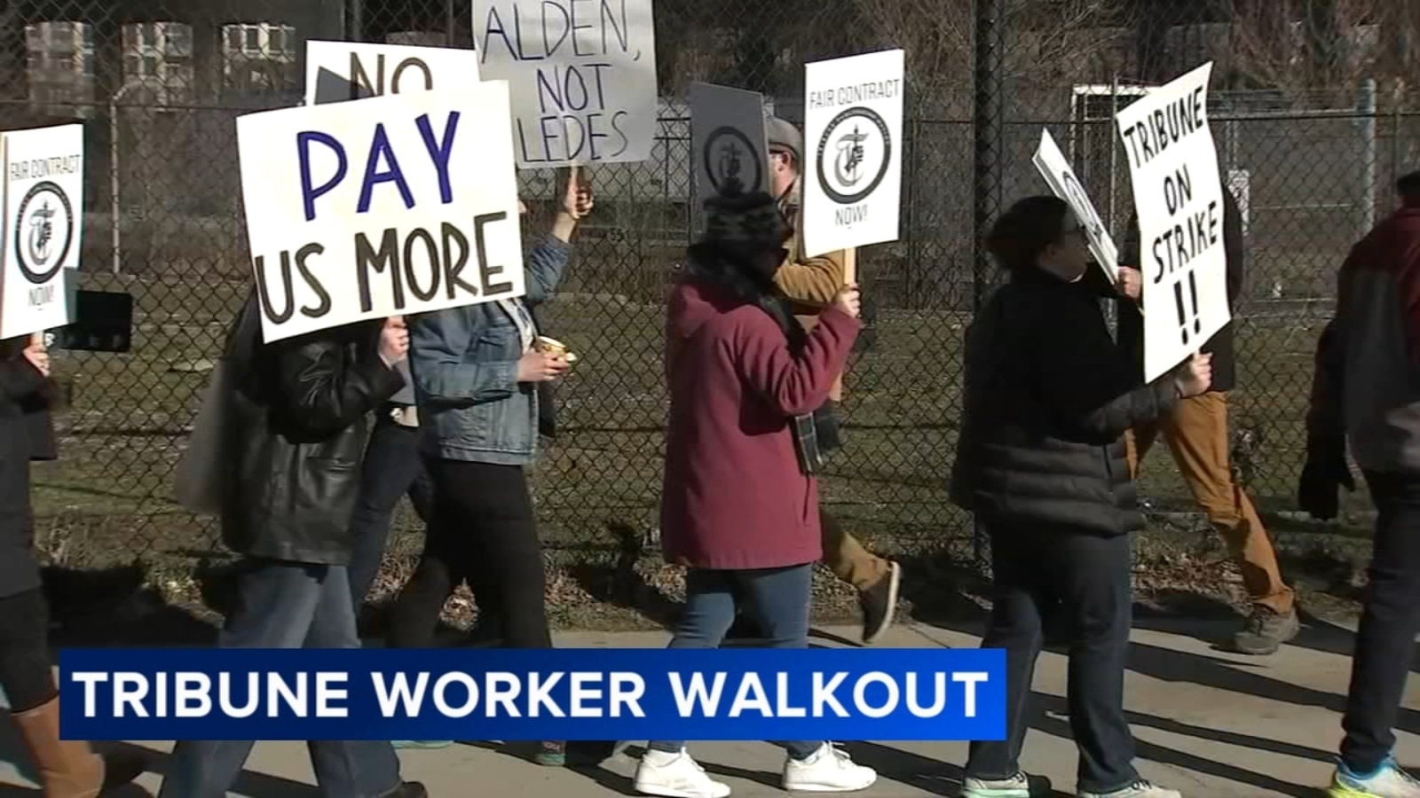 Chicago Tribune strike: News Guild journalist staffers walk out to ...