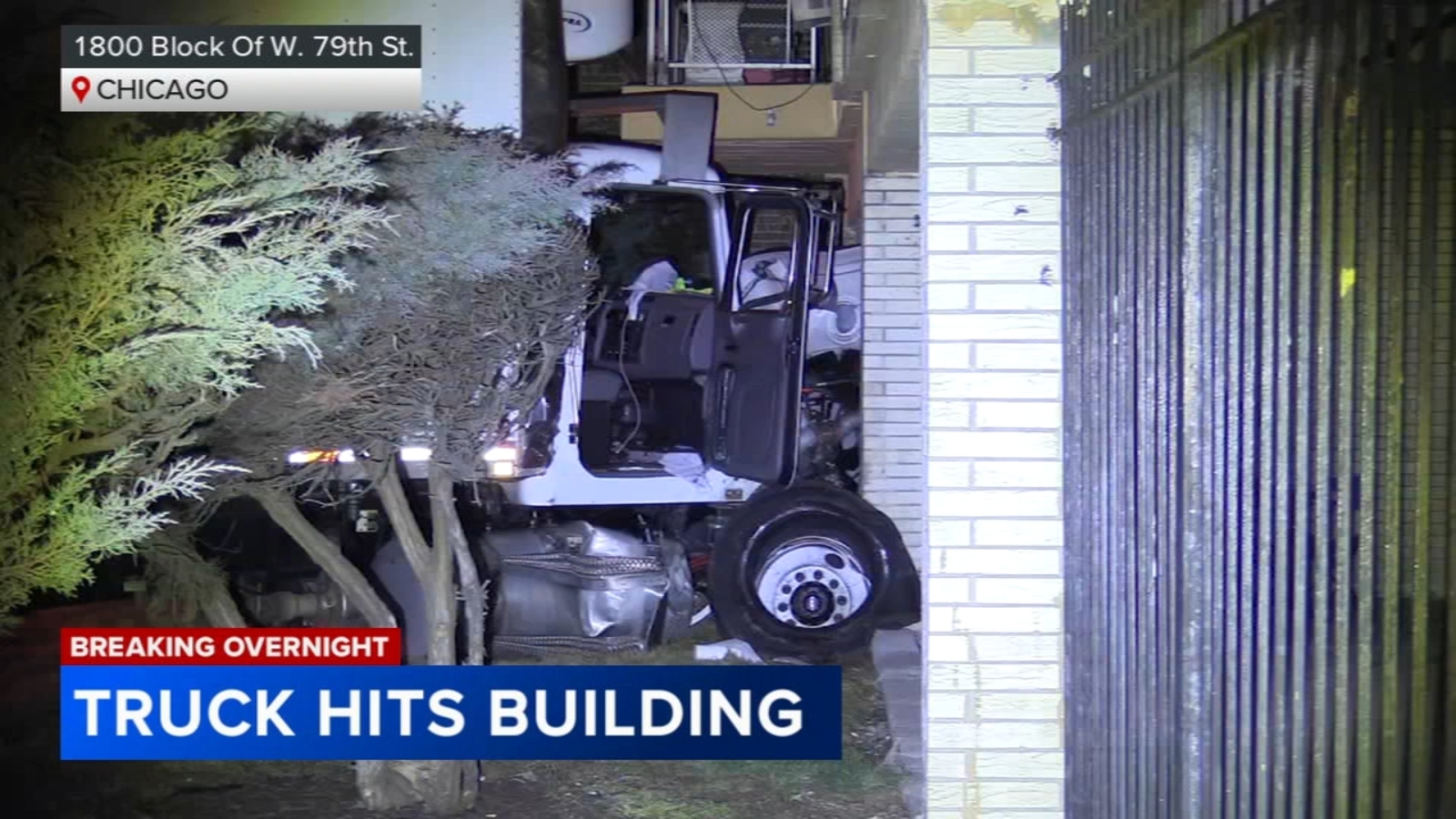 Chicago crash: Truck strikes into Auburn Gresham building - ABC7 Chicago
