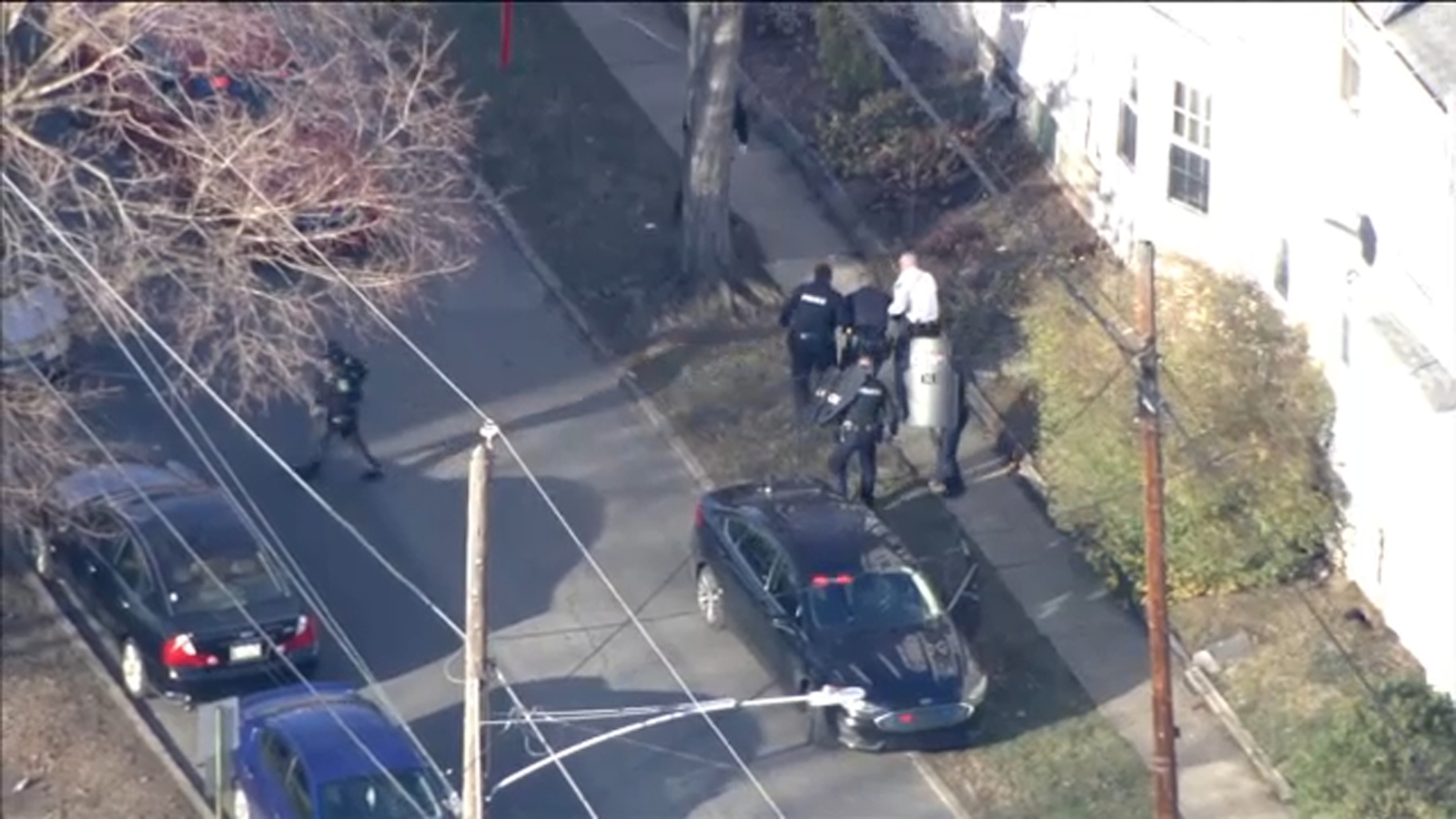 Chopper video: Officers dragged to safety after being shot in Delaware ...