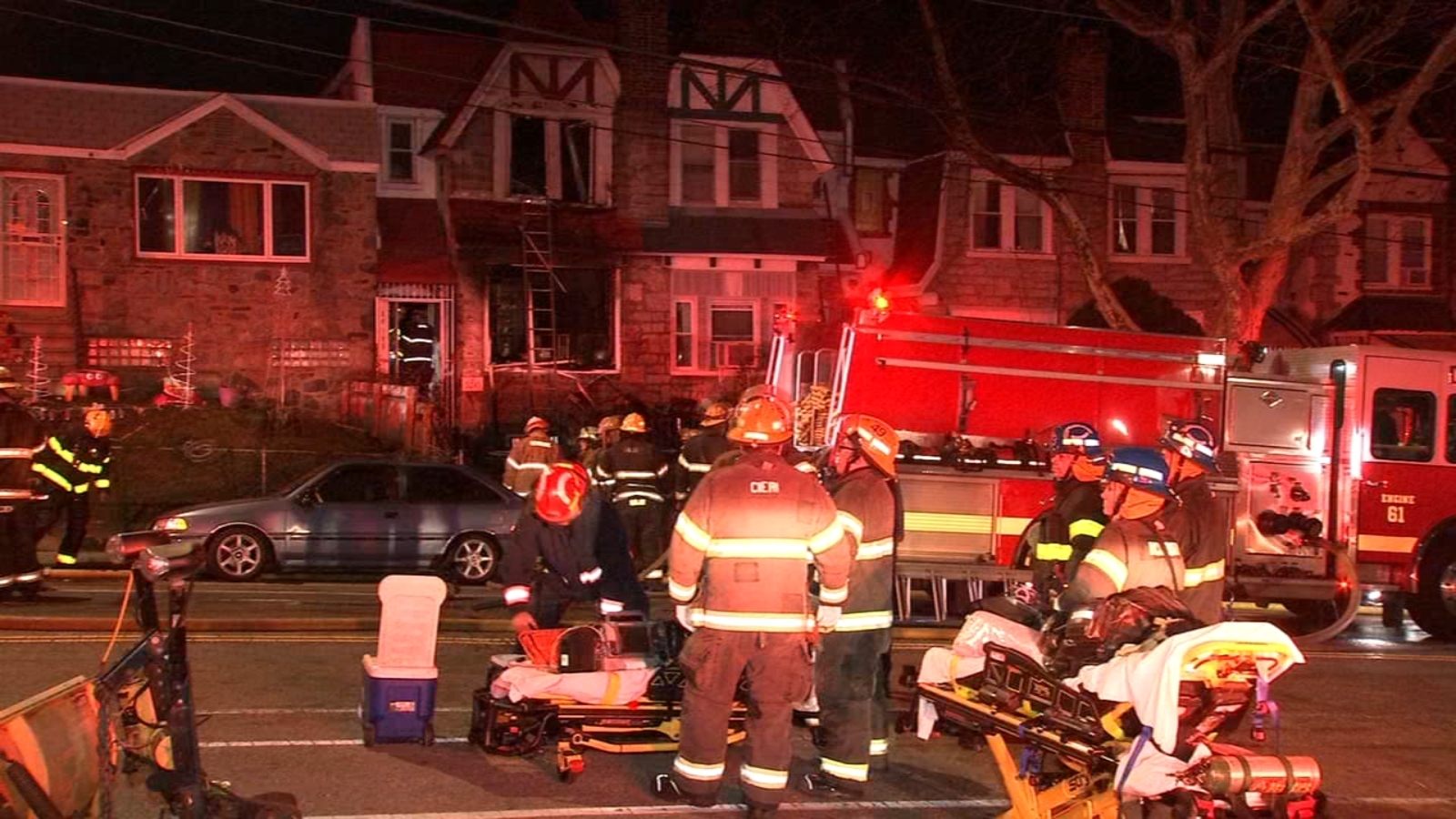 Philadelphia house fire: Man jumps from 2nd-story window, teen pulled ...