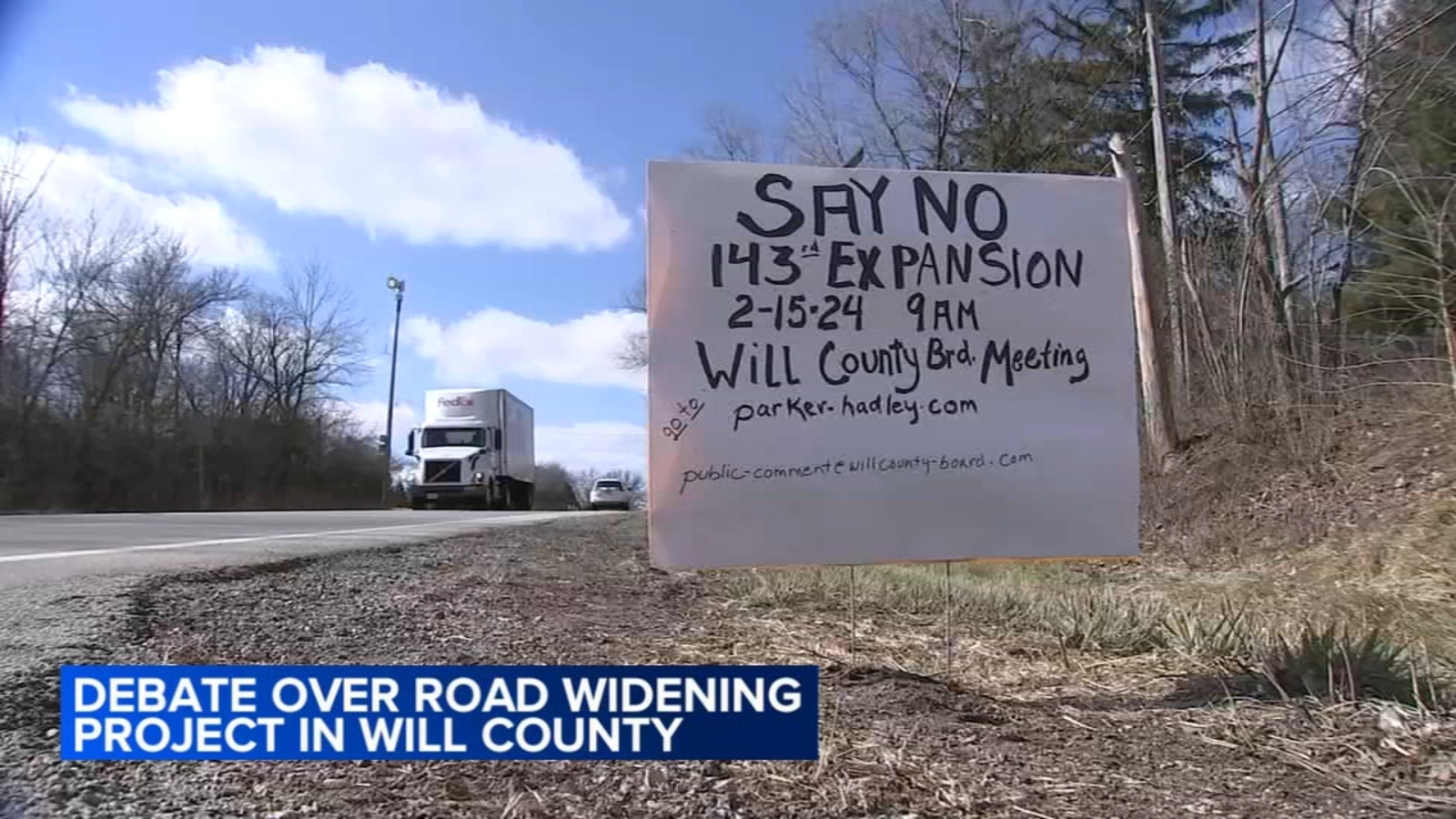 Will County proposal to widen 143rd Street between Lemont and Bell ...