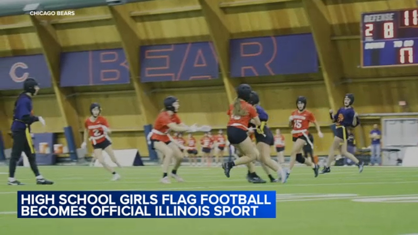 Girls flag football sanctioned as official school sport in Illinois ...