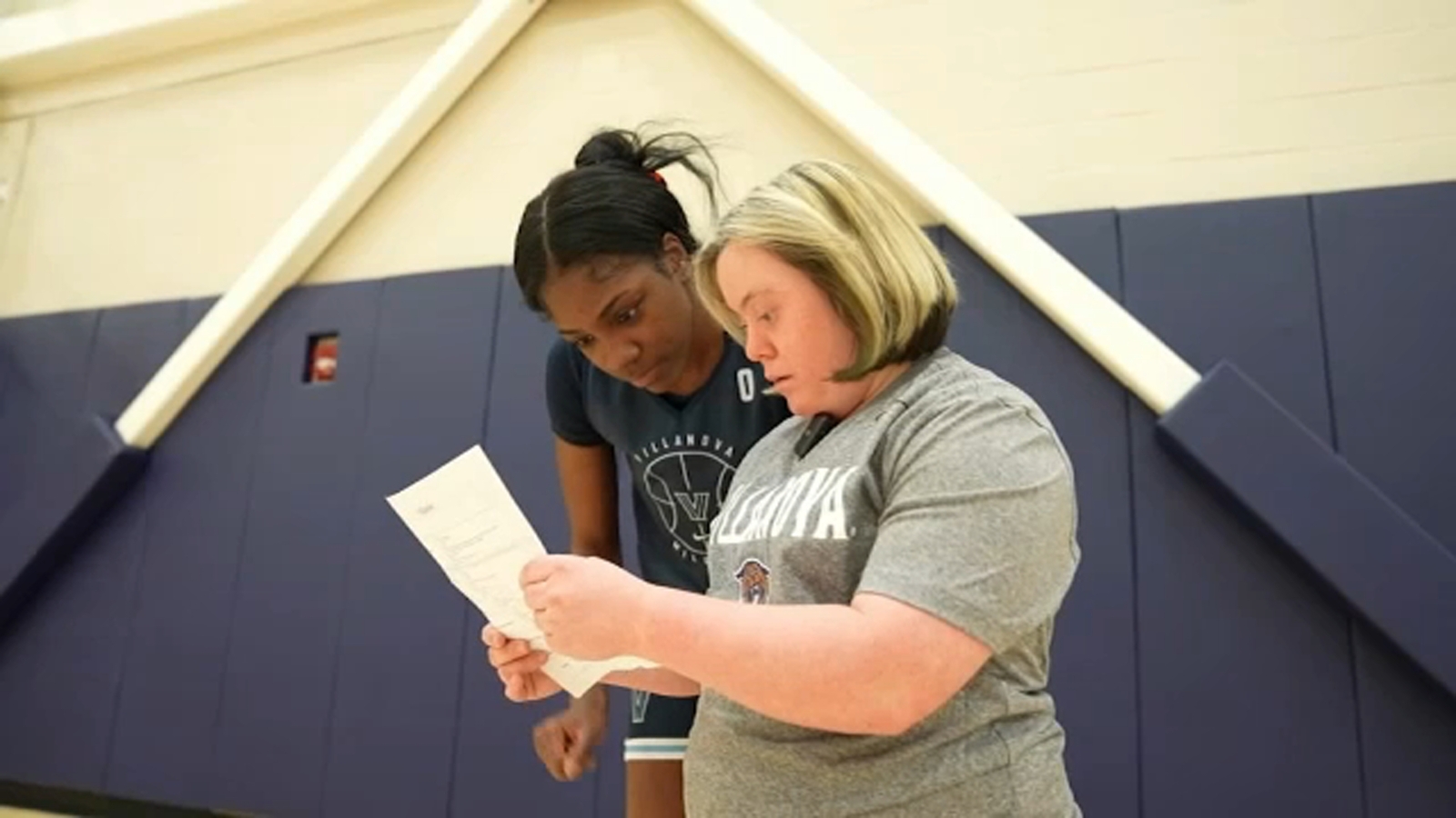 Villanova University's women's basketball manager Rachel Grace brings ...