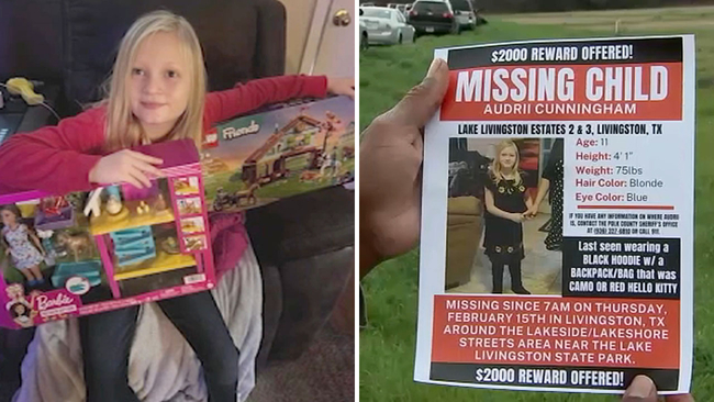 Audrii Cunningham missing: Body of 11-year-old who vanished 6 days ago ...