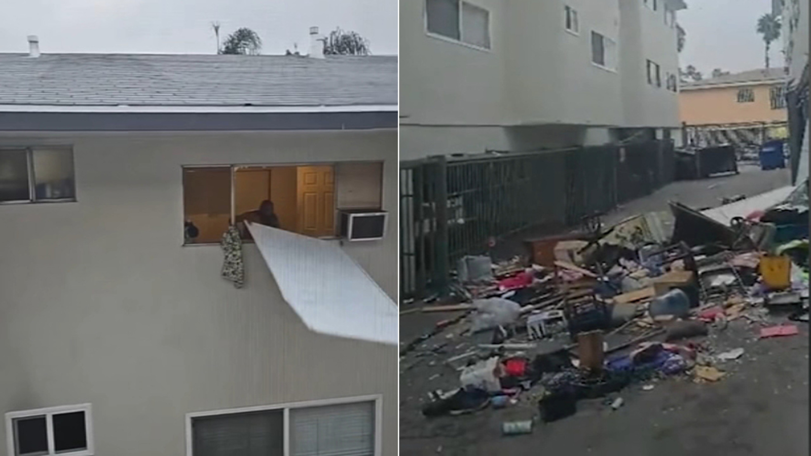 Neighbor rampage: Baldwin Village man throwing items out window ...