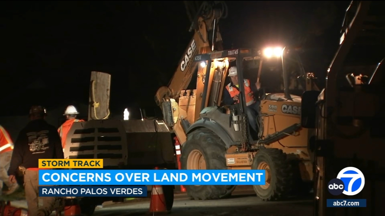 Rancho Palos Verdes residents fear threat of more land movement ahead of storm - ABC7 Los Angeles
