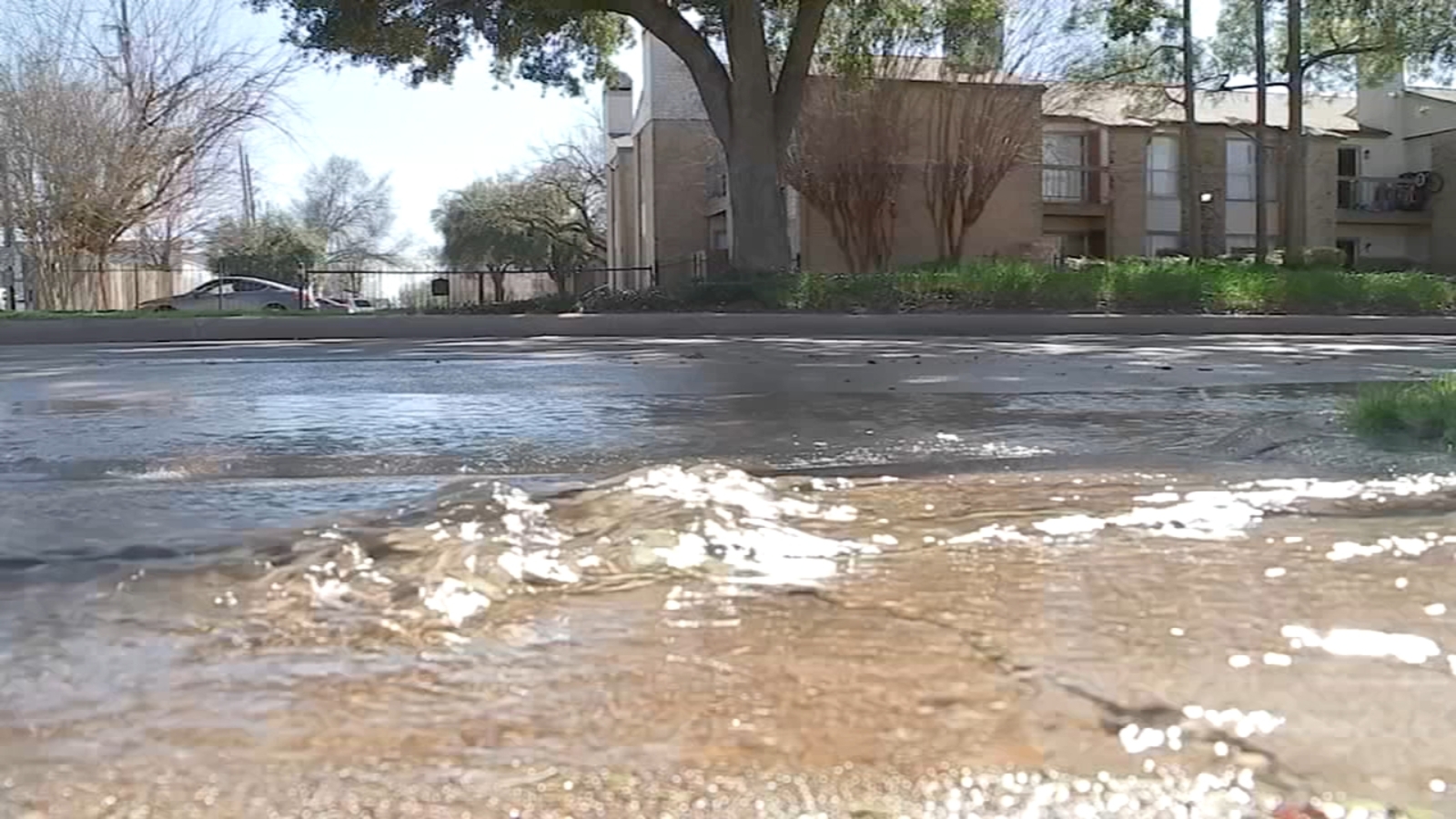 Houston main breaks: Water flowing down Pagewood Lane for almost a ...