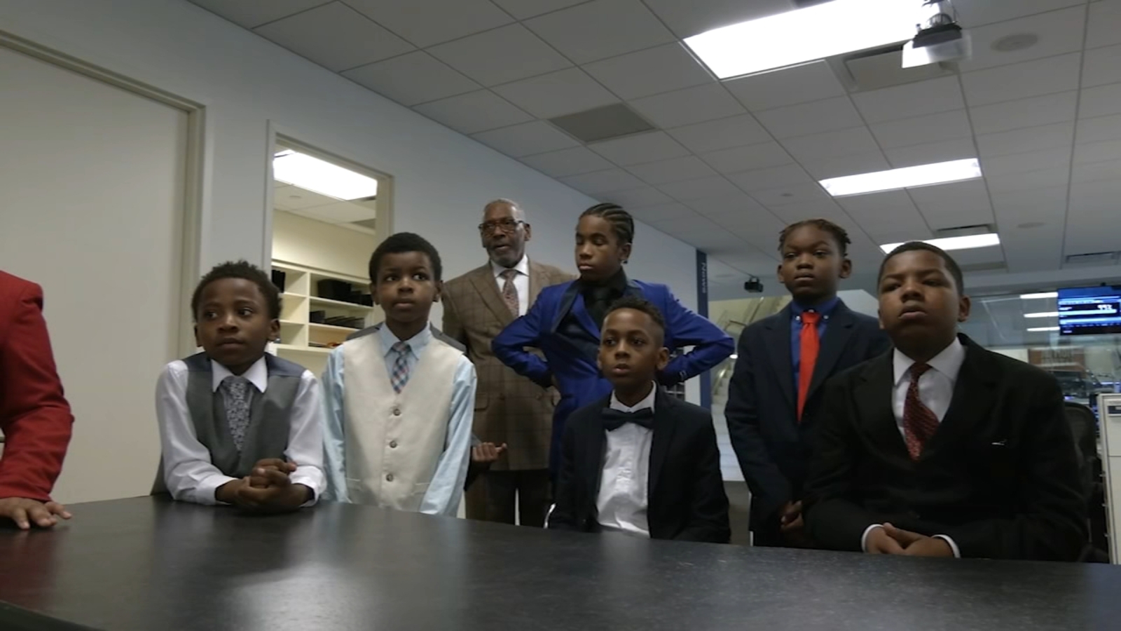 'Distinguished Young Gentlemen' visit 6abc Studios in Philadelphia ...