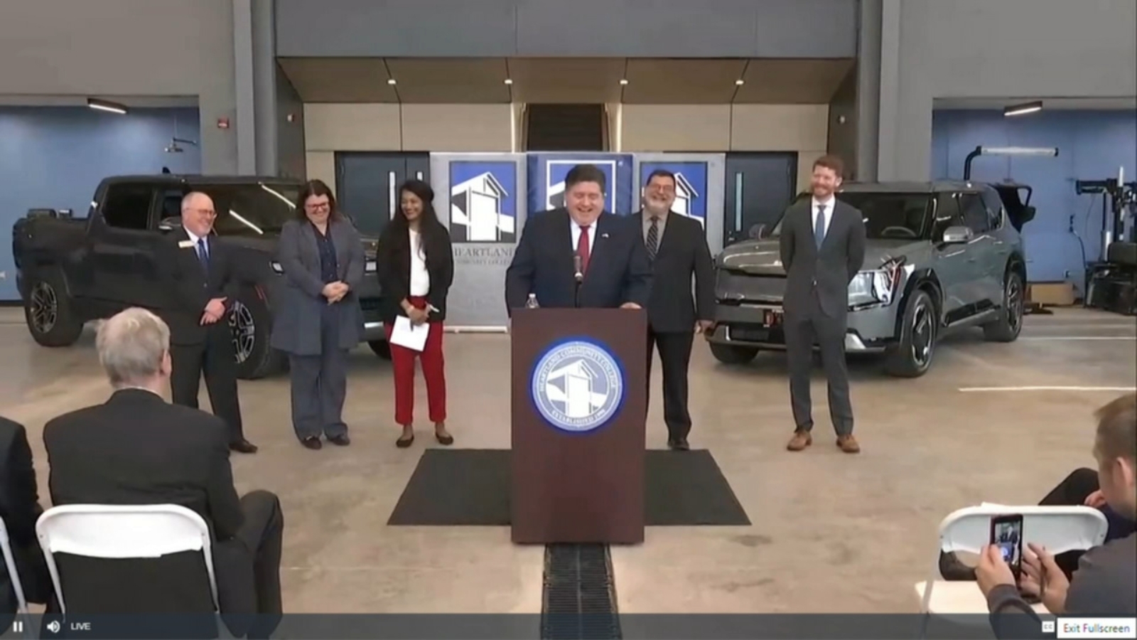 Governor Pritzker attends Normal, Illinois ribbon cutting for new ...