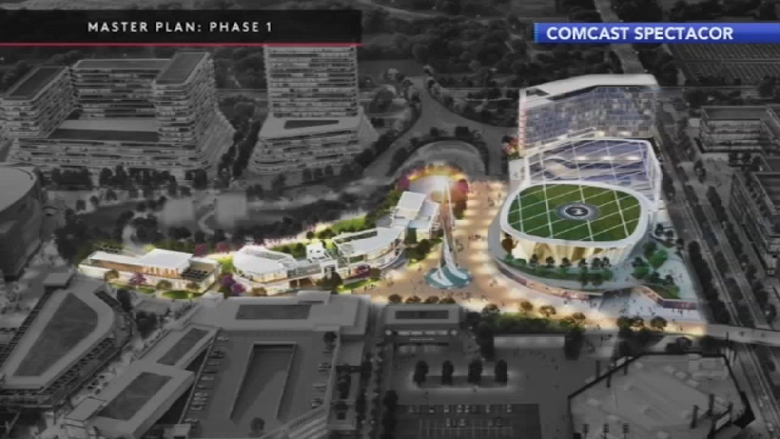 Comcast-Spectacor renderings for $2.5 billion South Philadelphia Sports ...