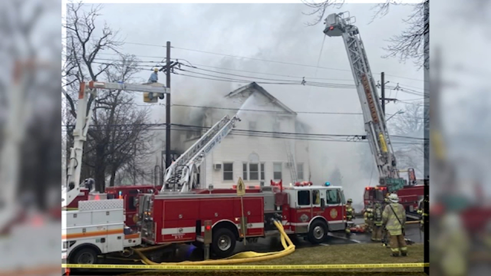Fire burns through food pantry building next to church in Piscataway ...