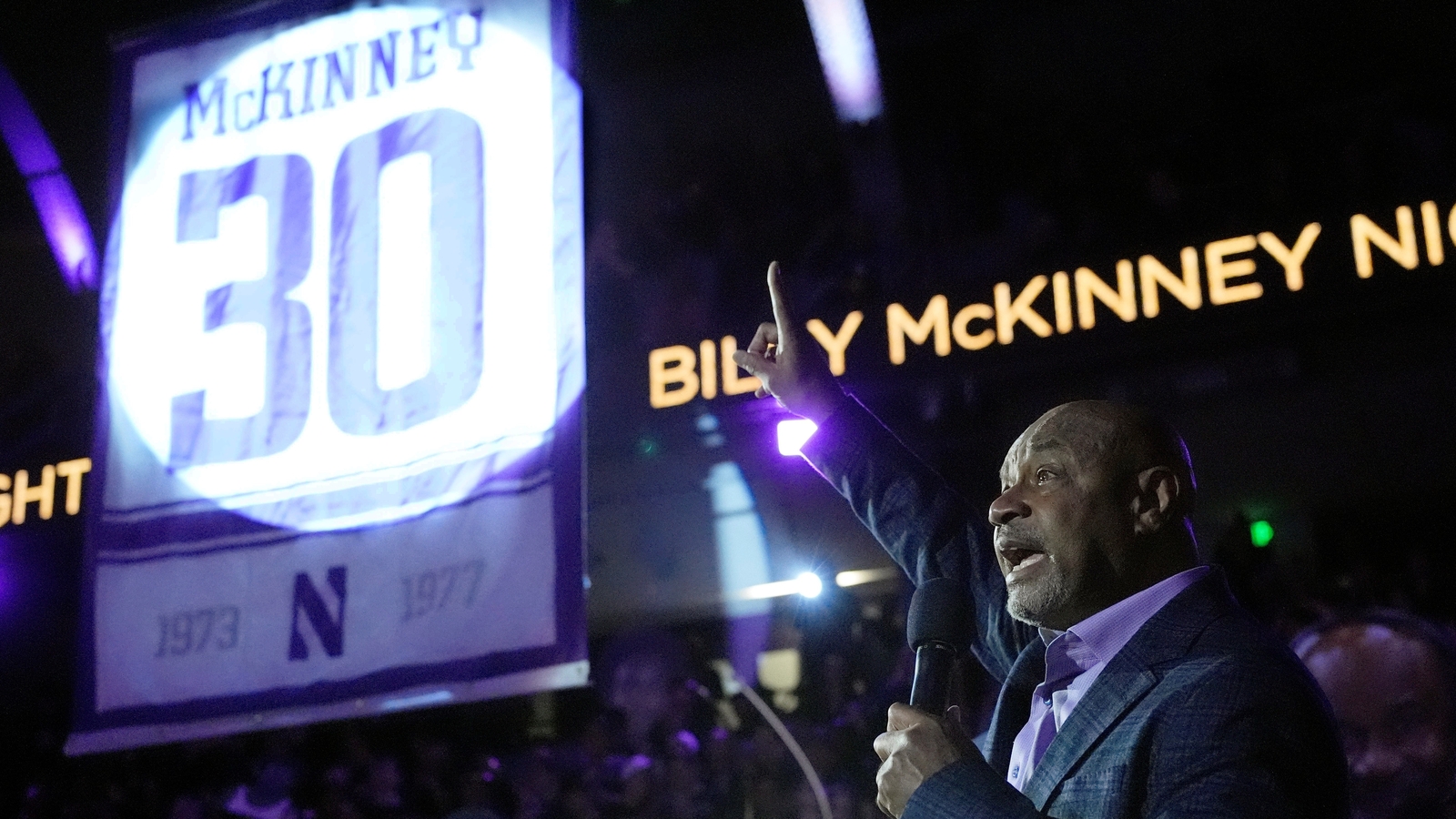 Billy McKinney jersey retirement: Northwestern University retires ...