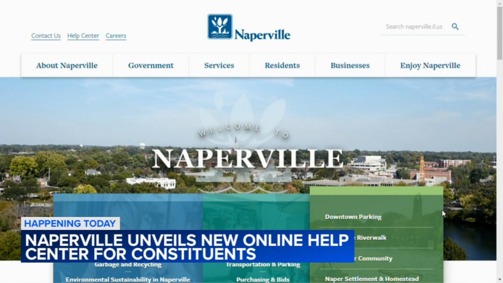 Naperville, IL launches new online help center on website - ABC7 Chicago