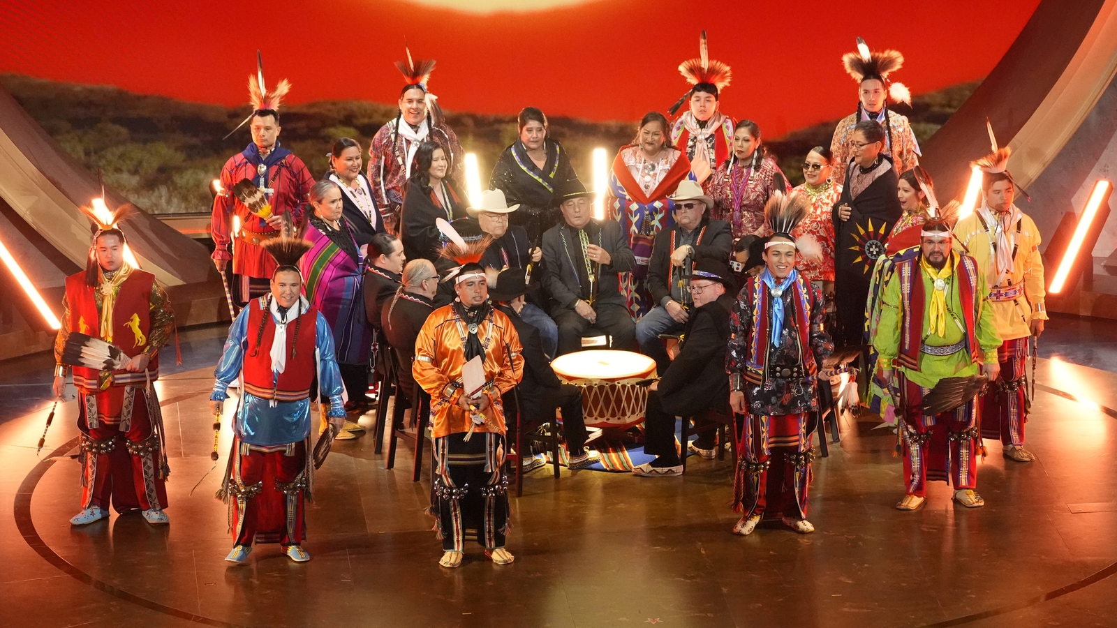 Osage Tribal Singers perform 'Wahzhazhe (A Song For My People ...