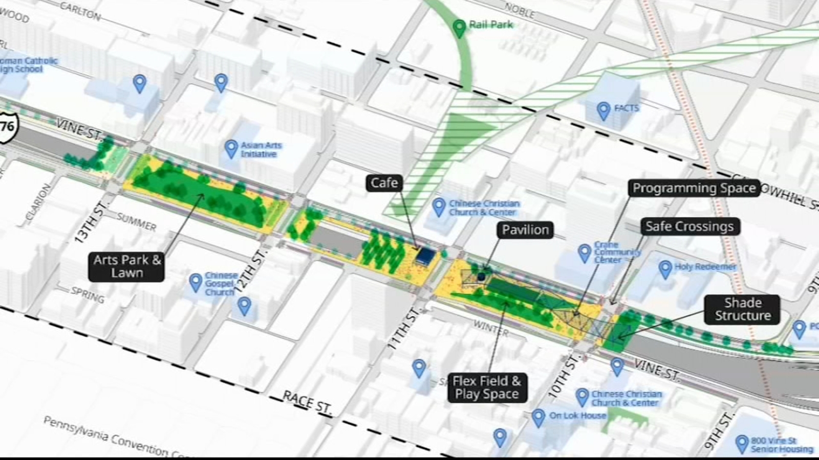 Philadelphia gets $158M federal grant for Chinatown Stitch project ...