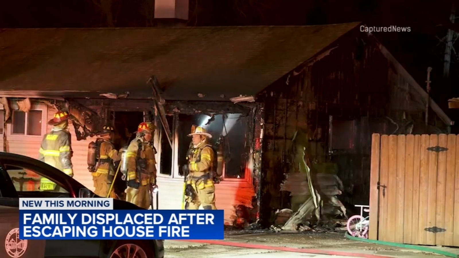 Dog dies, family escapes house fire as Hobart fire department fights ...