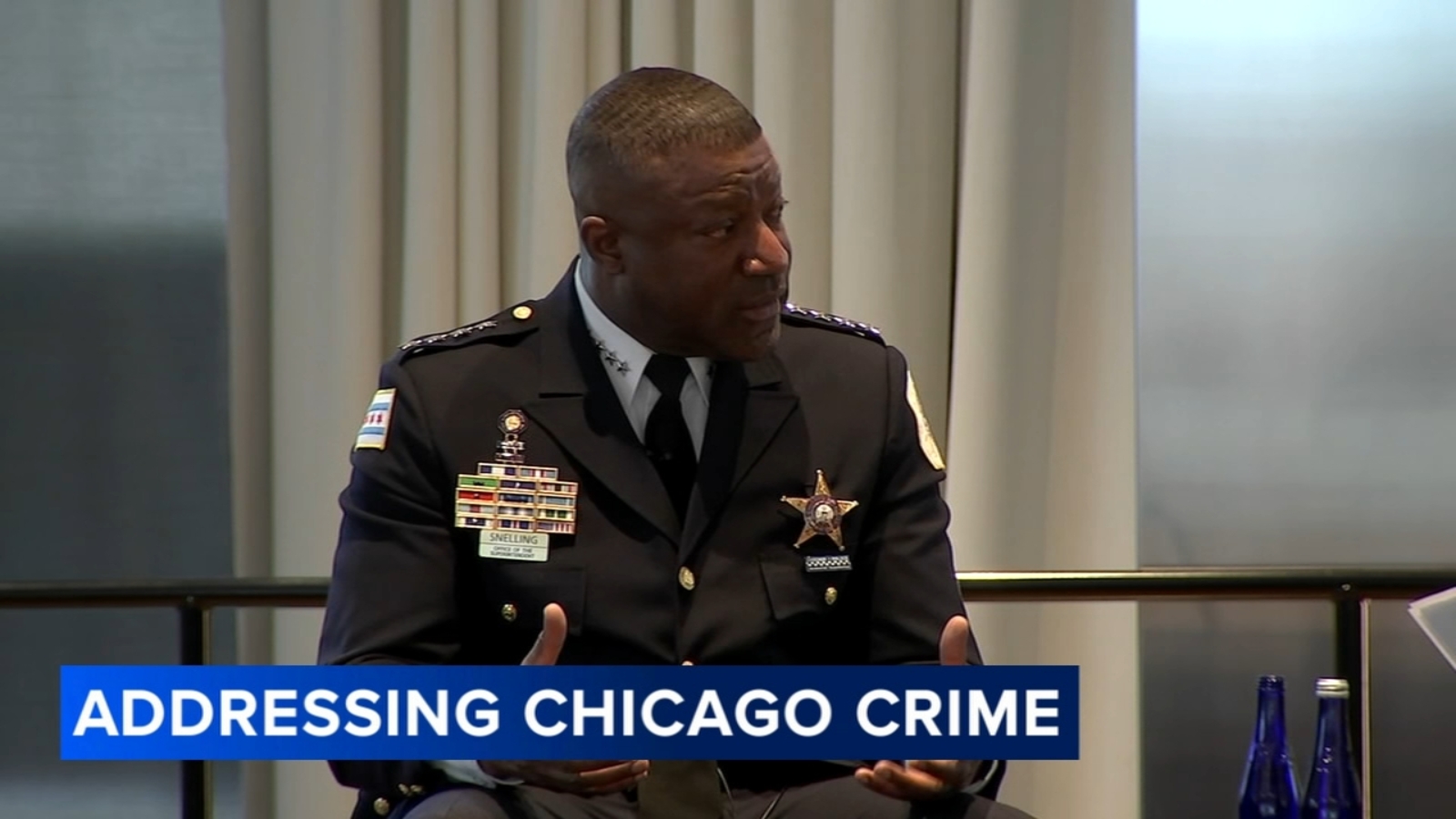 Chicago Police Superintendent Larry Snelling addresses CPD's ongoing ...