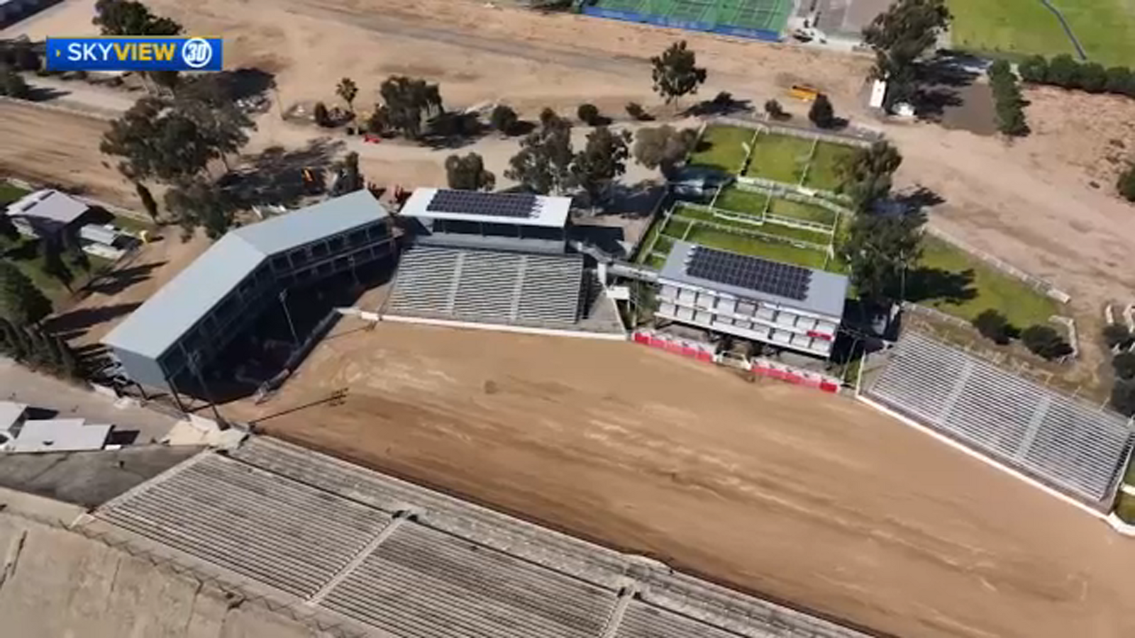 New pavilion under construction at Clovis Rodeo Grounds - ABC30 Fresno