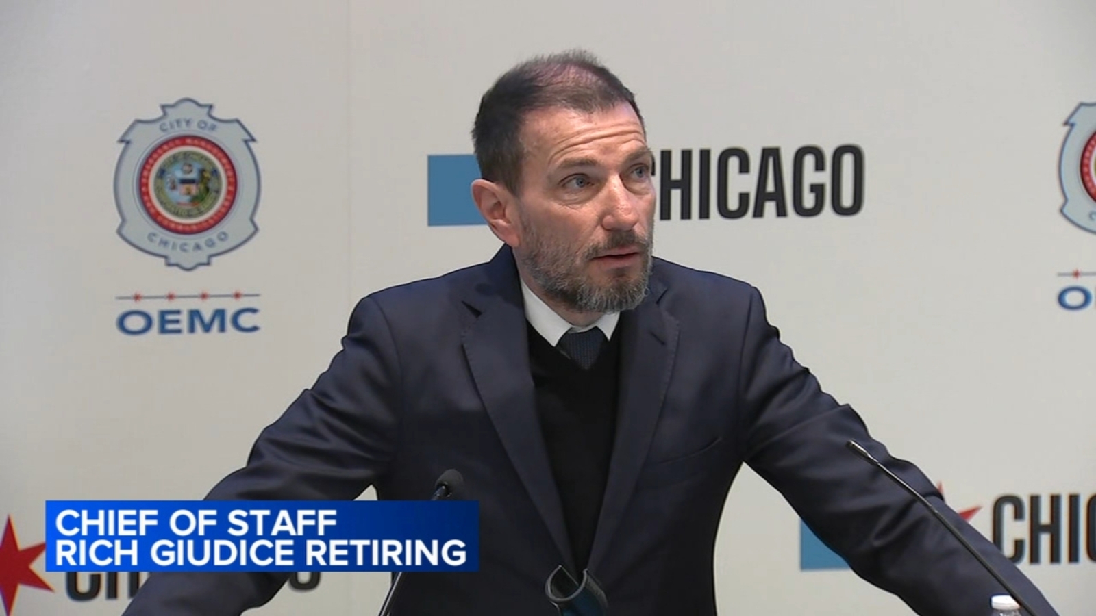 Chicago Mayor Brandon Johnson's chief of staff Rich Guidice announces ...