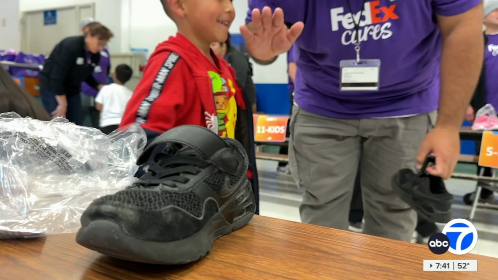Hayward elementary students get new shoes donated from FedEx, nonprofit ...