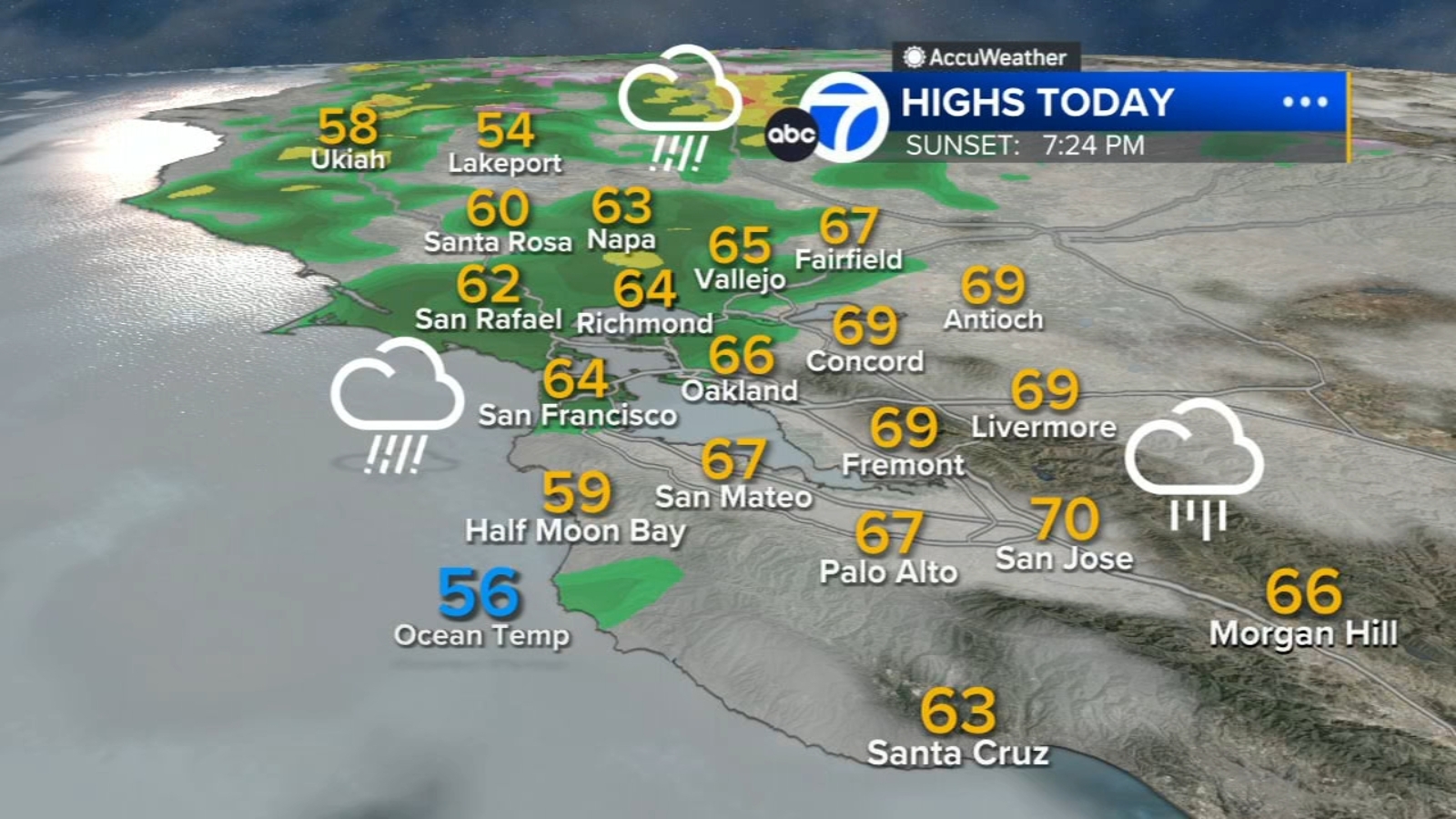 ABC7 News meteorologist Lisa Argen has the latest on the Level 1 strong ...