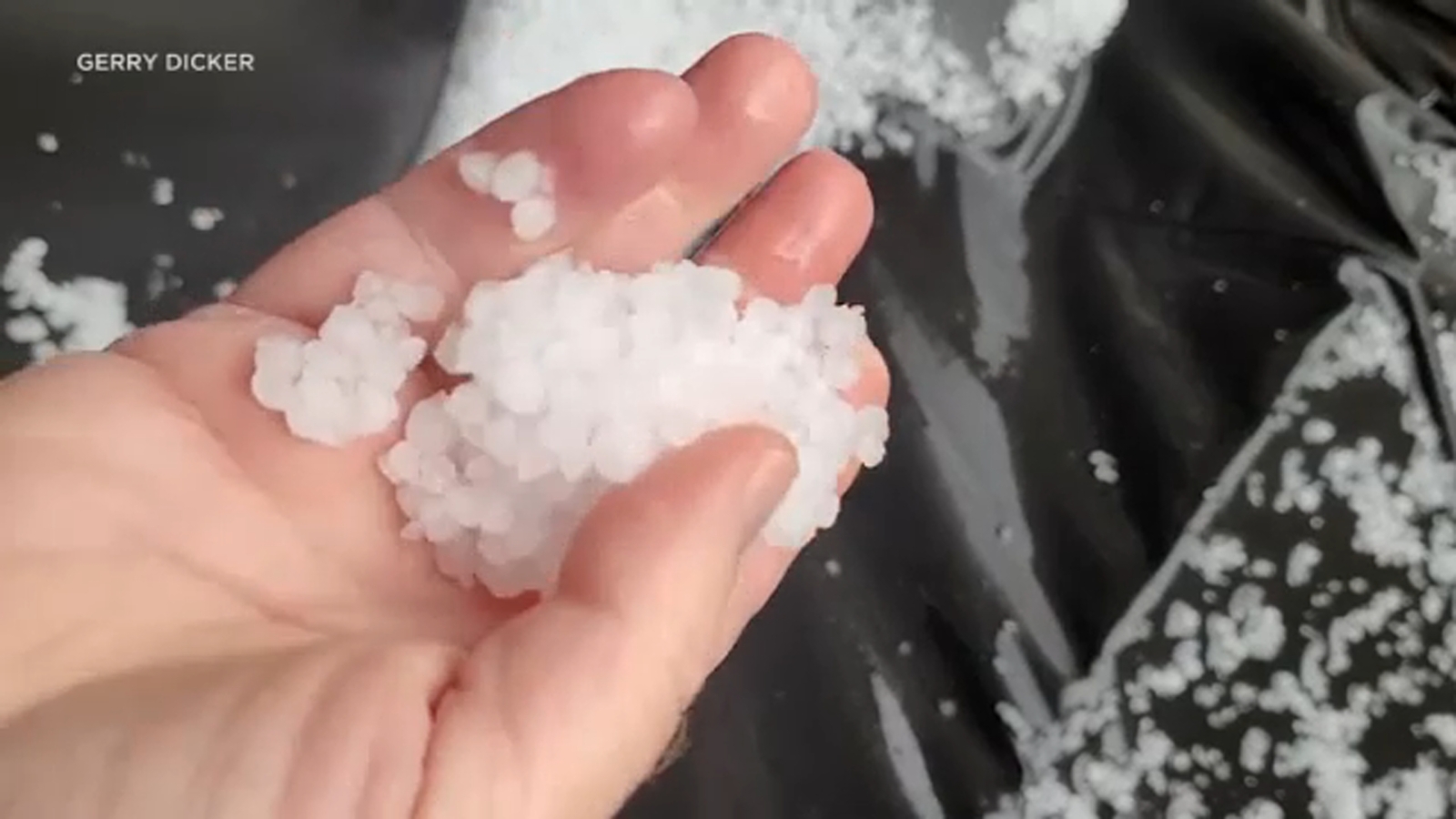 Spring thunderstorm brings quarter-size hail, gusty winds and heavy ...