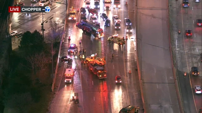 Traffic alert: Outbound lanes of Kennedy Expressway open at Armitage Avenue after wrong-way ...