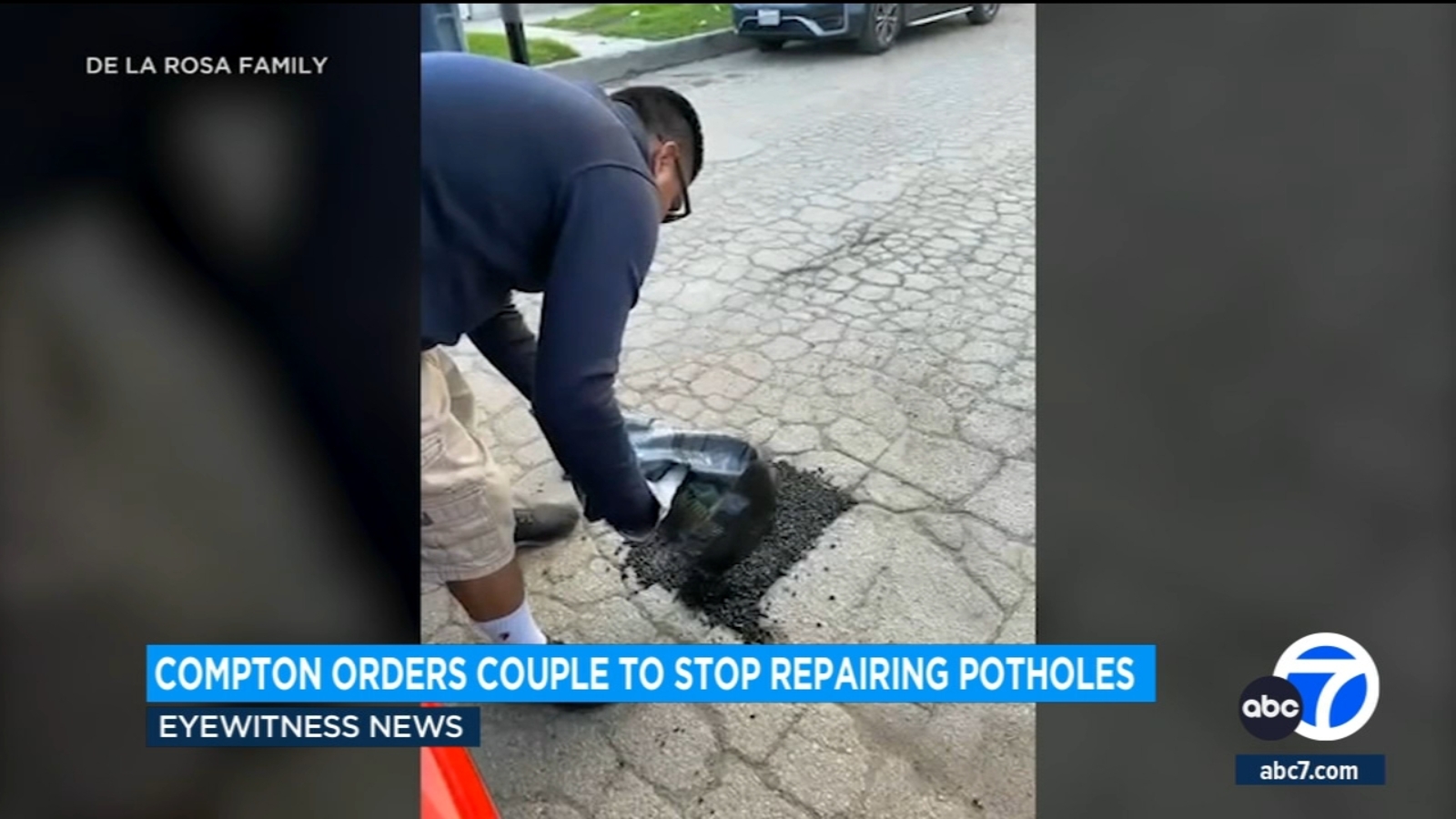 Compton sends cease-and-desist letter to couple filling potholes ...