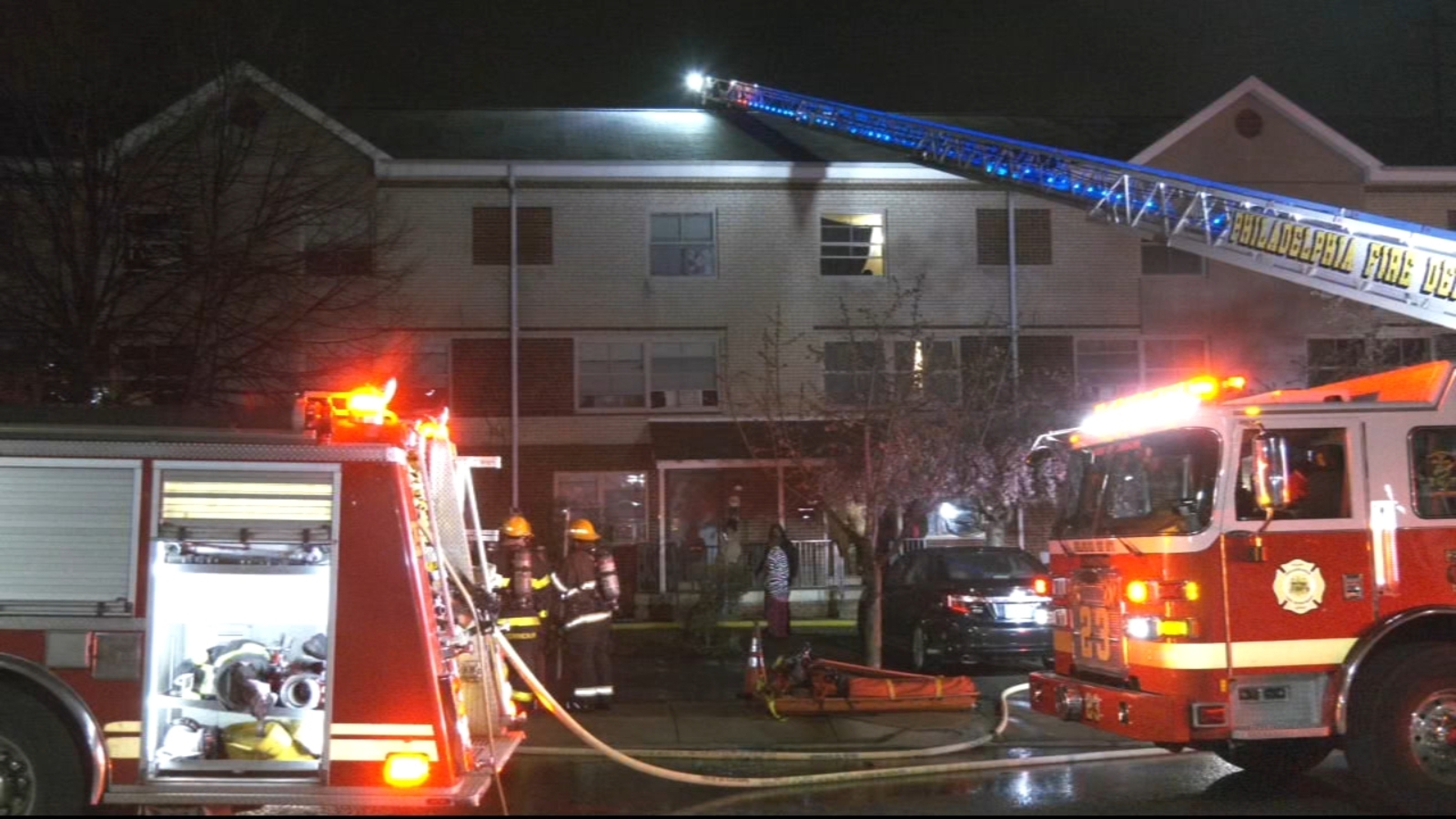 Reno Place fire: 2 people hospitalized following fire in West Poplar - 6abc Philadelphia