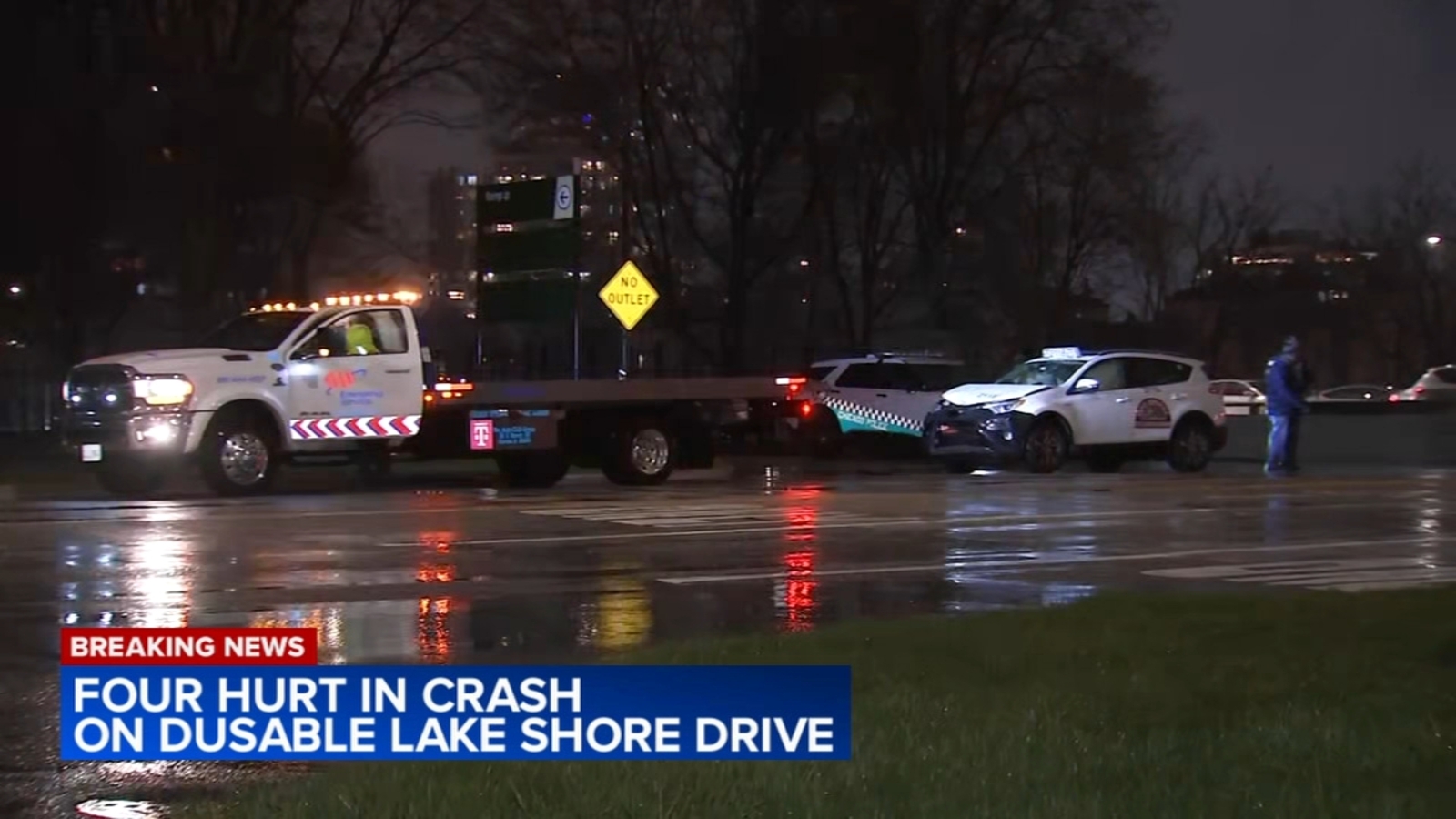 Chicago crash: Child among 4 hurt in car crash on DuSable Lake Shore ...