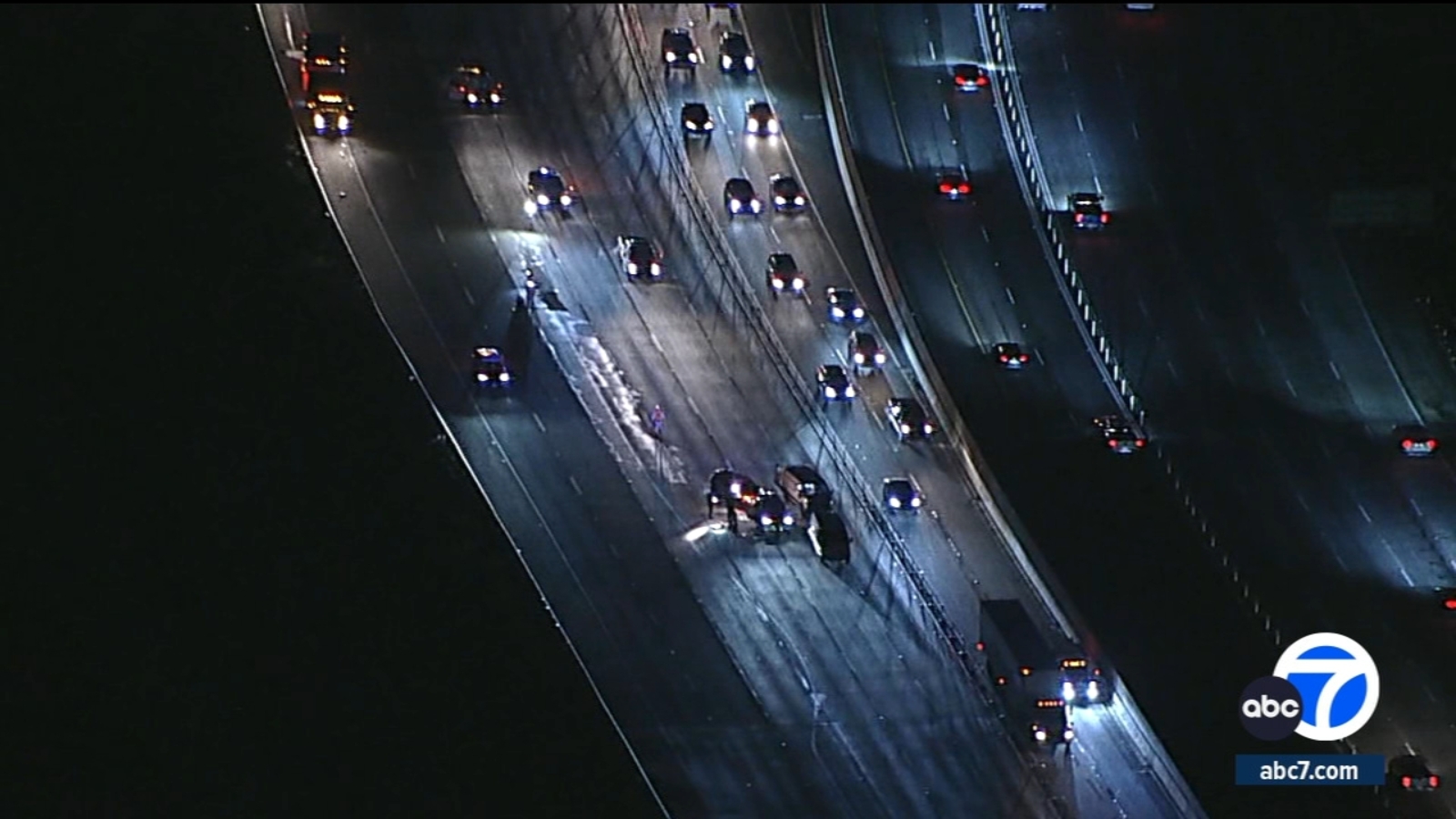 Westbound 91 Freeway shut down at Gypsum Canyon Road after person ...