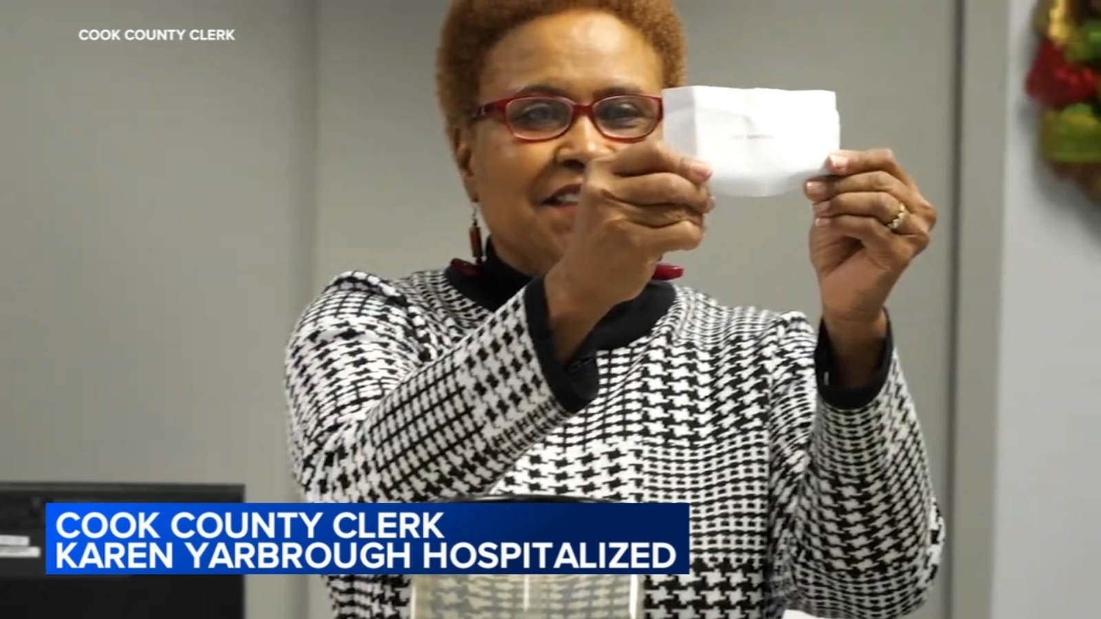 Cook County Clerk Karen Yarbrough Hospitalized In Critical Condition