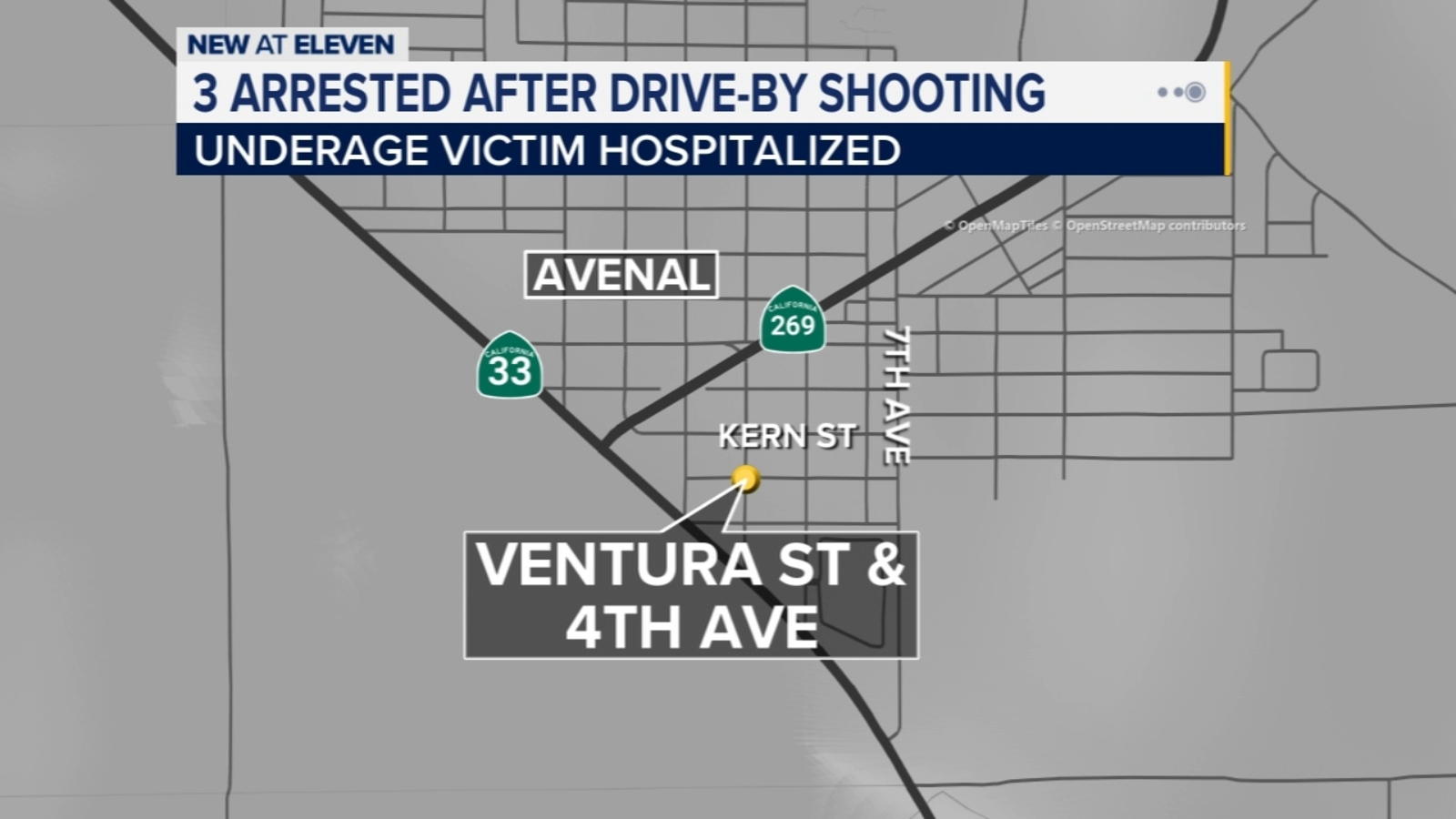 3 arrested in shooting that injured juvenile in Avenal, police say - ABC30 Fresno