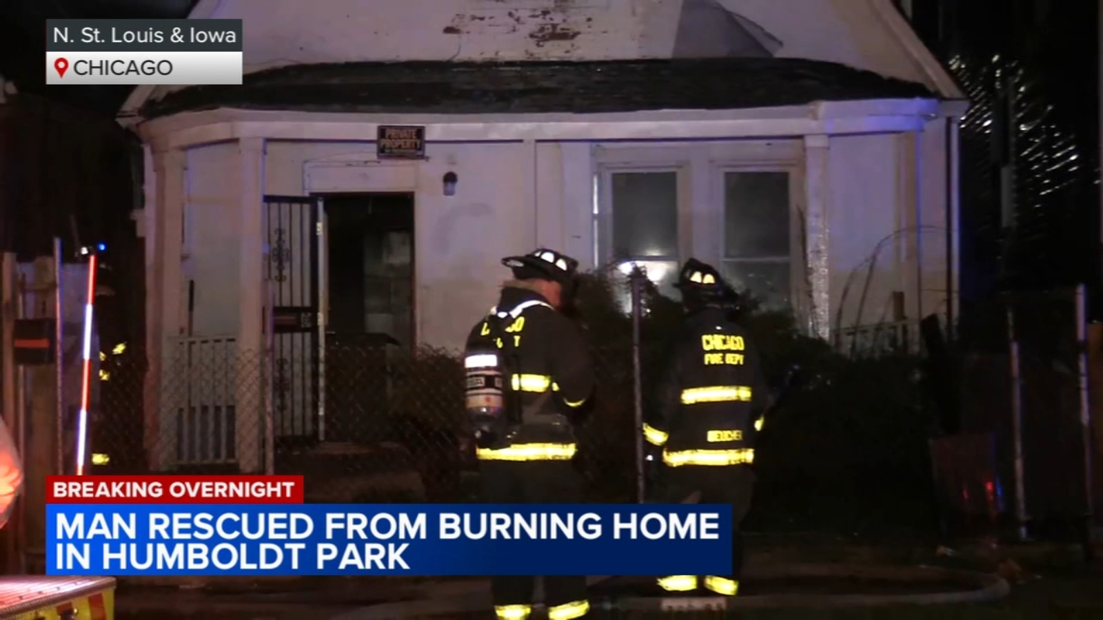 Chicago house fire: Man rescued from burning home in Humboldt Park on ...