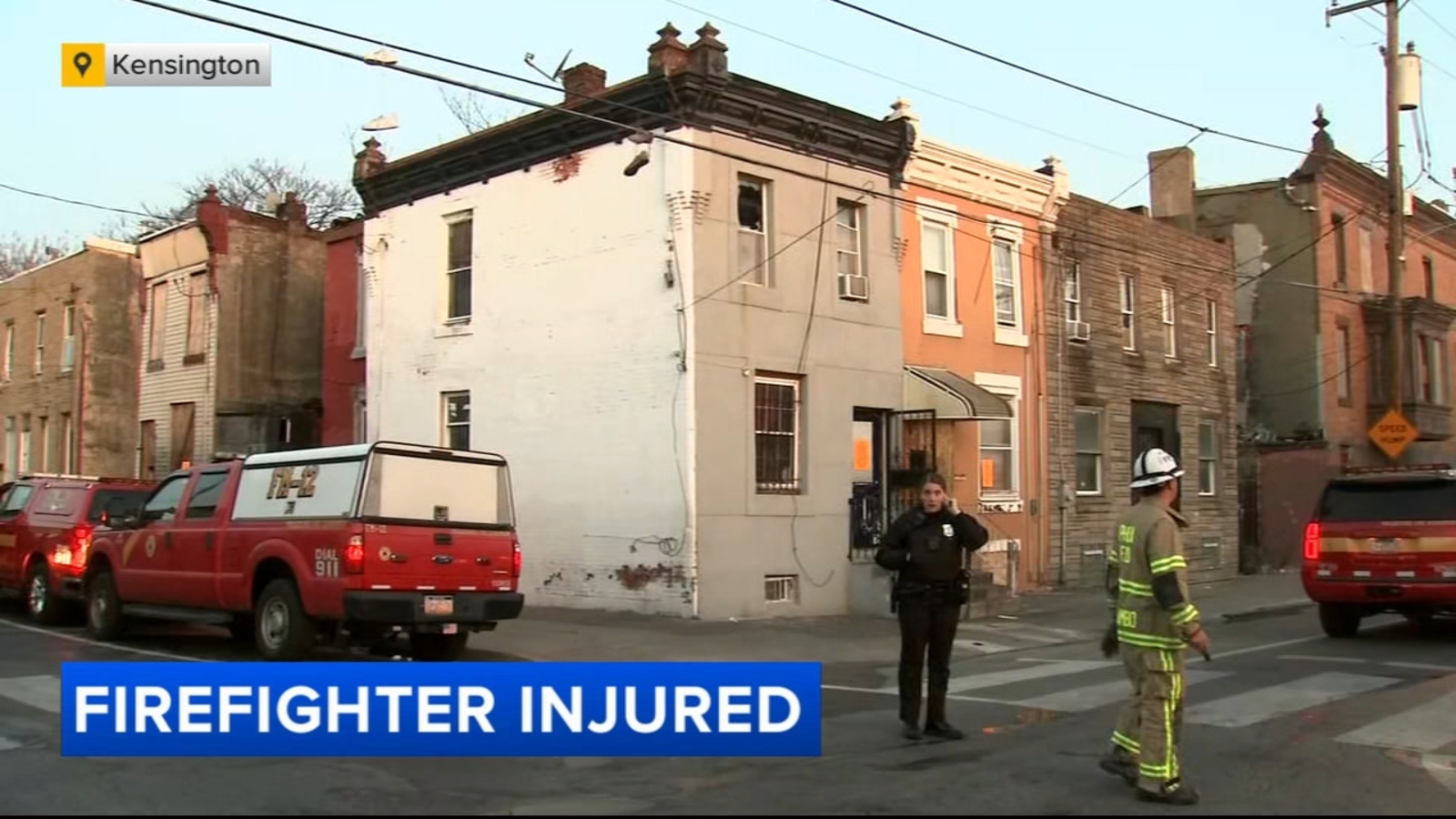 Philadelphia firefighter injured while battling house fire on East ...