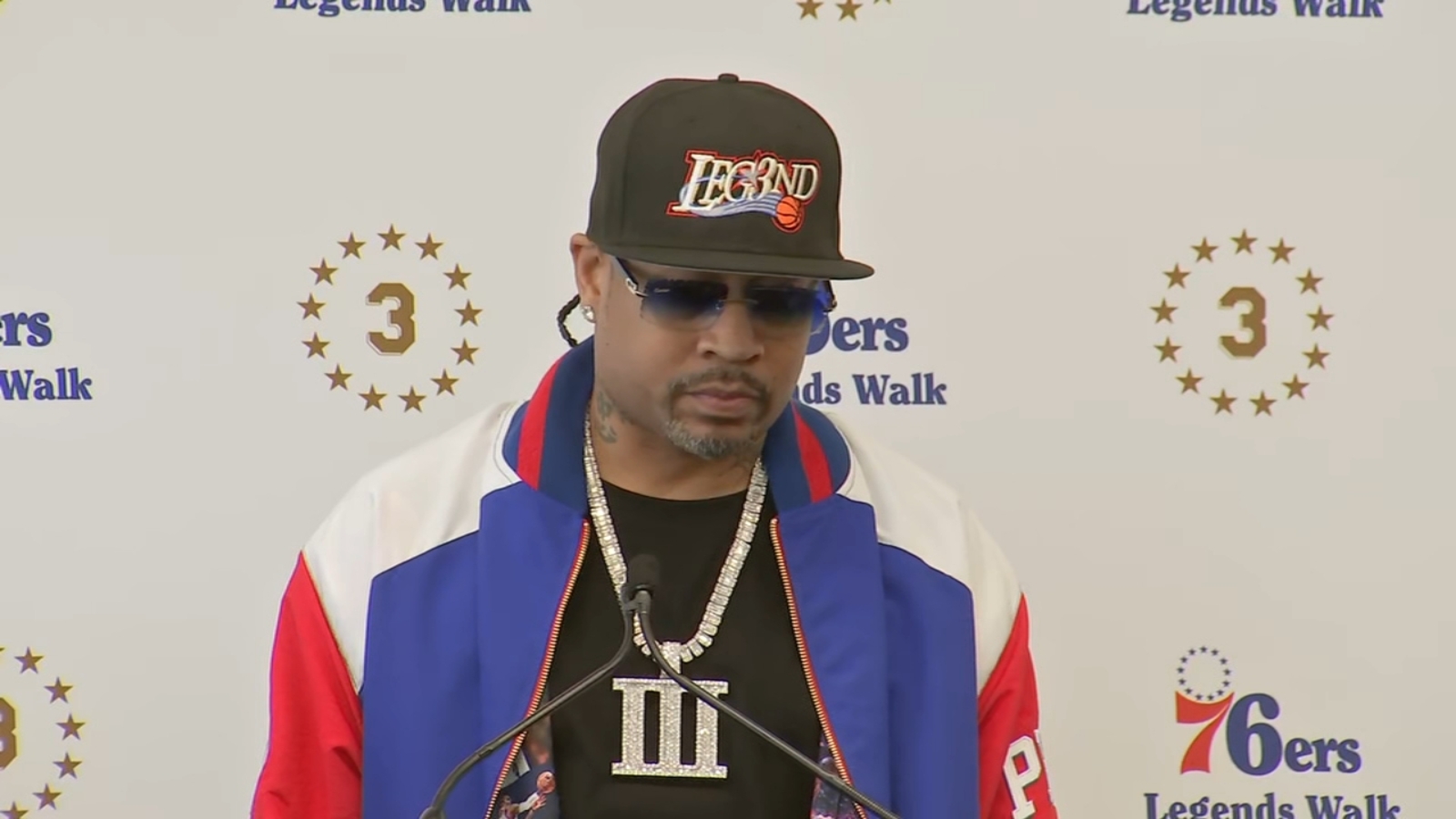 Allen Iverson statue unveiled on Philadelphia 76ers 'Legends Walk ...