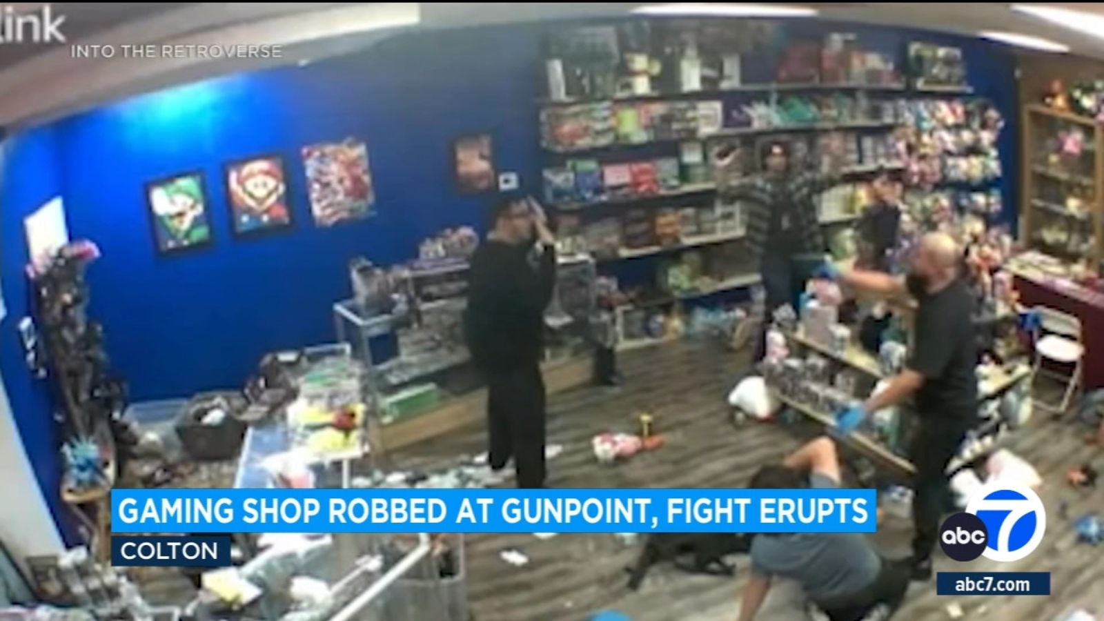 Colton gaming shop Into The Retroverse robbed at gunpoint, video shows ...