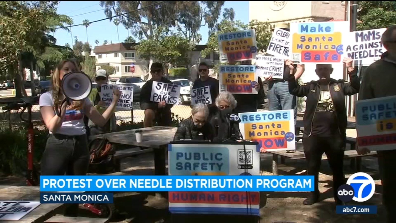 Santa Monica residents call for end to LA County's needle distribution ...