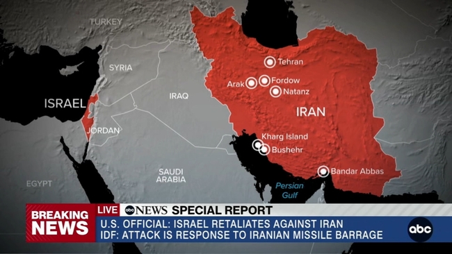 Iran-Israel news: Israeli missiles hit a site in Iran, officials say ...