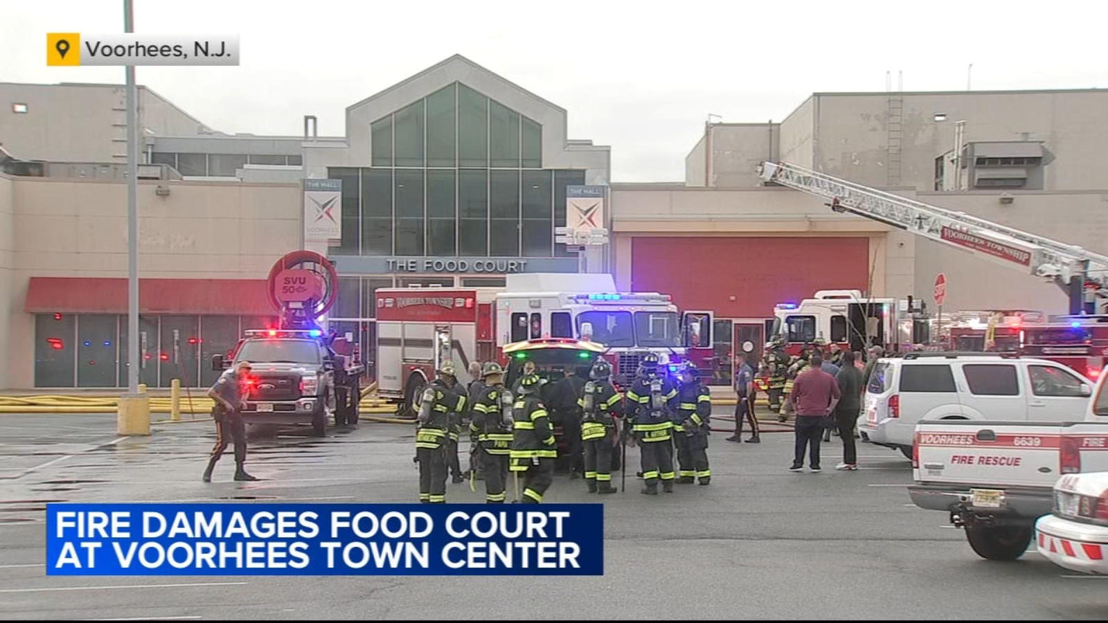 Voorhees Town Center closed for weekend after 2-alarm fire in Camden ...