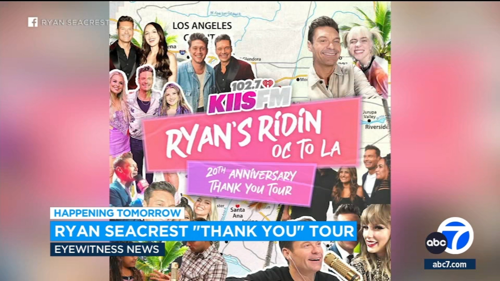 Ryan Seacrest celebrates 20 years at KIIS FM with 'Thank You' tour ...