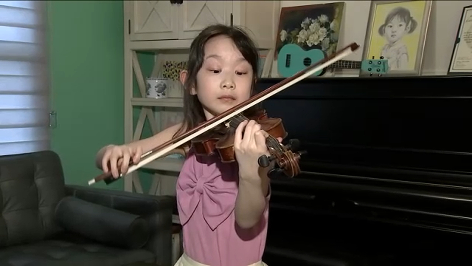 8-year-old violinist Ria Kang of Tenafly defeats competition on ...