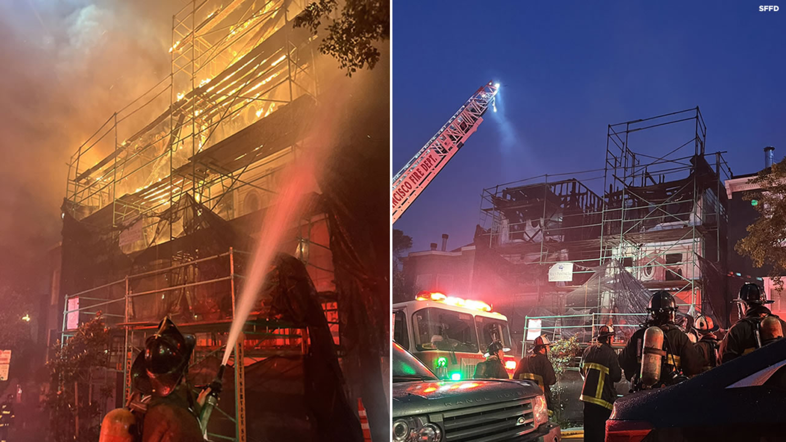 Large 2-alarm fire damages home in San Francisco's Presidio Heights ...