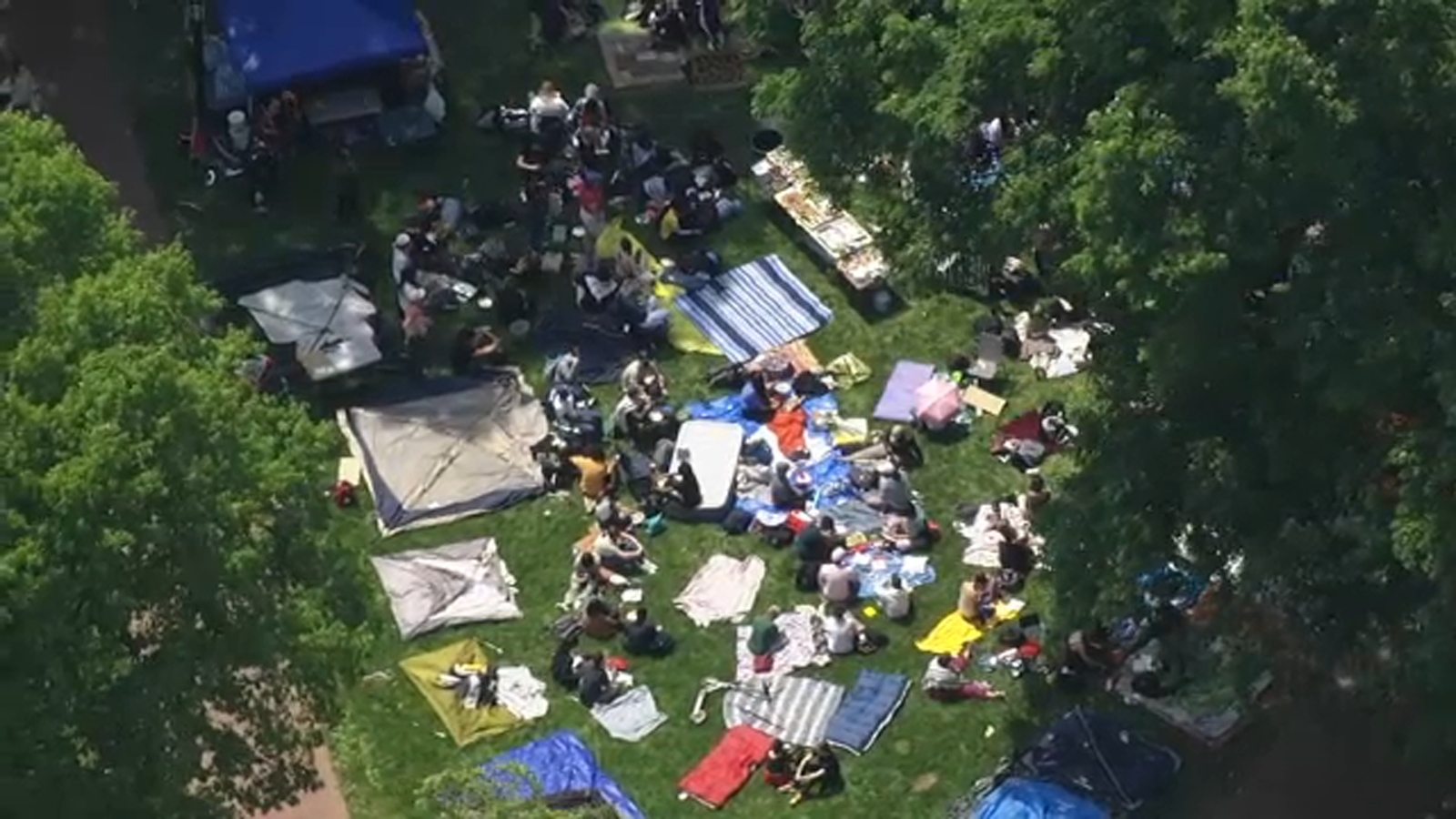 Demonstrators gather at UNC Chapel Hill in solidarity with ongoing ...