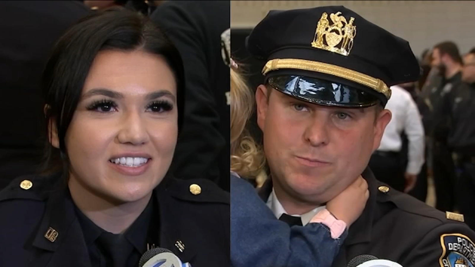 NYPD promotion ceremony: 2 NYC officers whose fathers died in line of ...